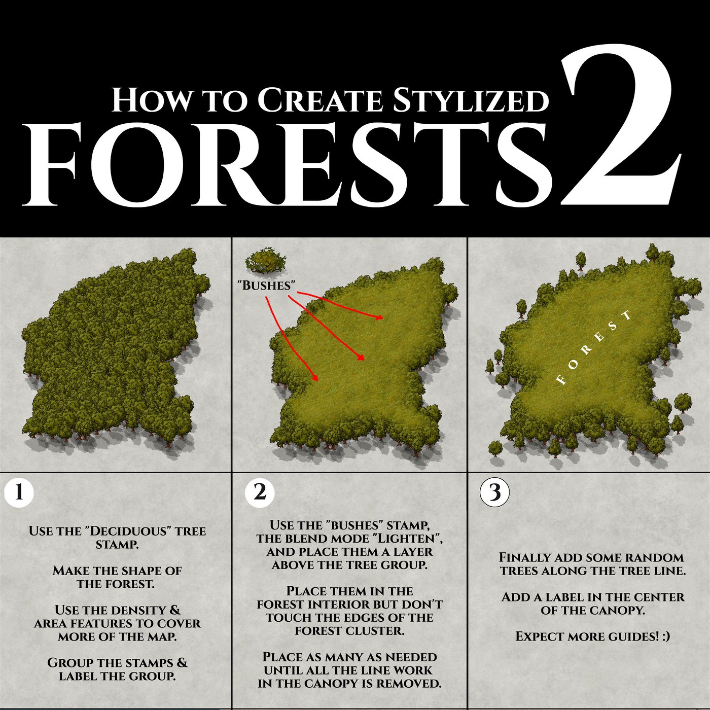 Guide: How to Create Stylized Forests 2 | Inkarnate - Create Fantasy ...