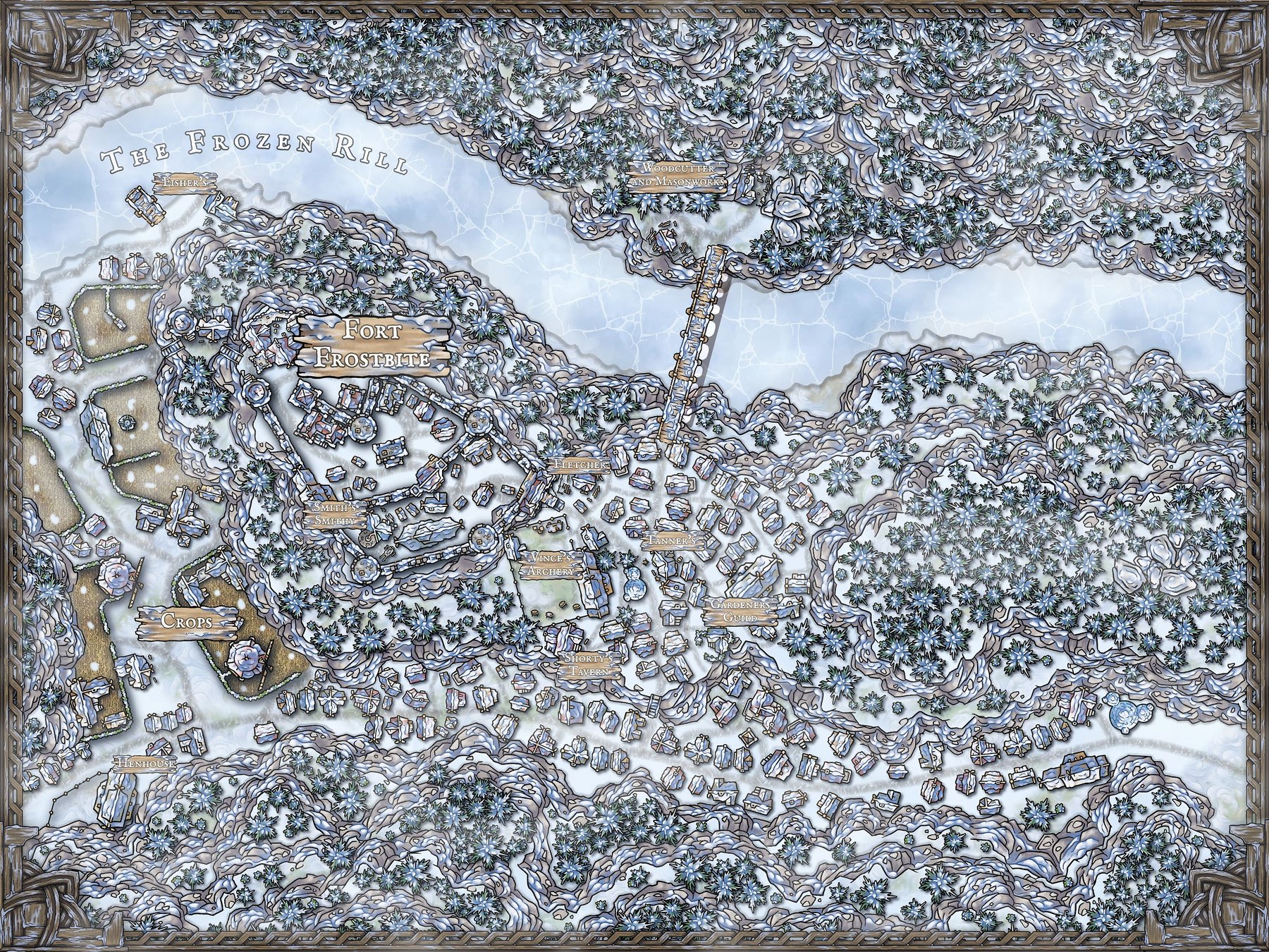 Fort Frostbite | Inkarnate - Create Fantasy Maps Online