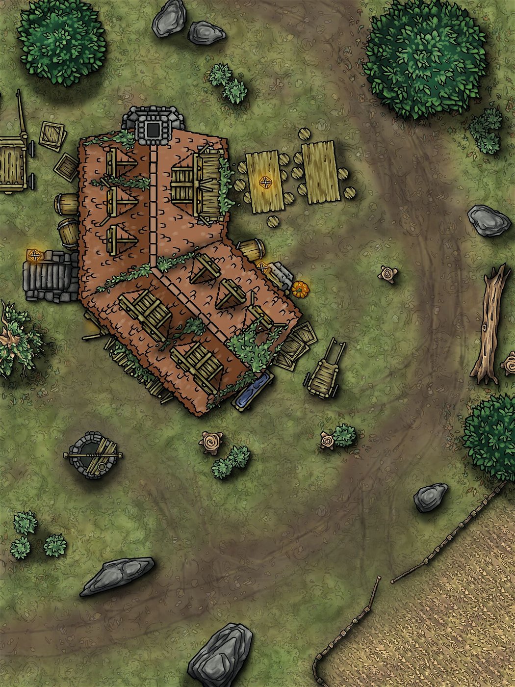 The Inn - Battlemap | Inkarnate - Create Fantasy Maps Online