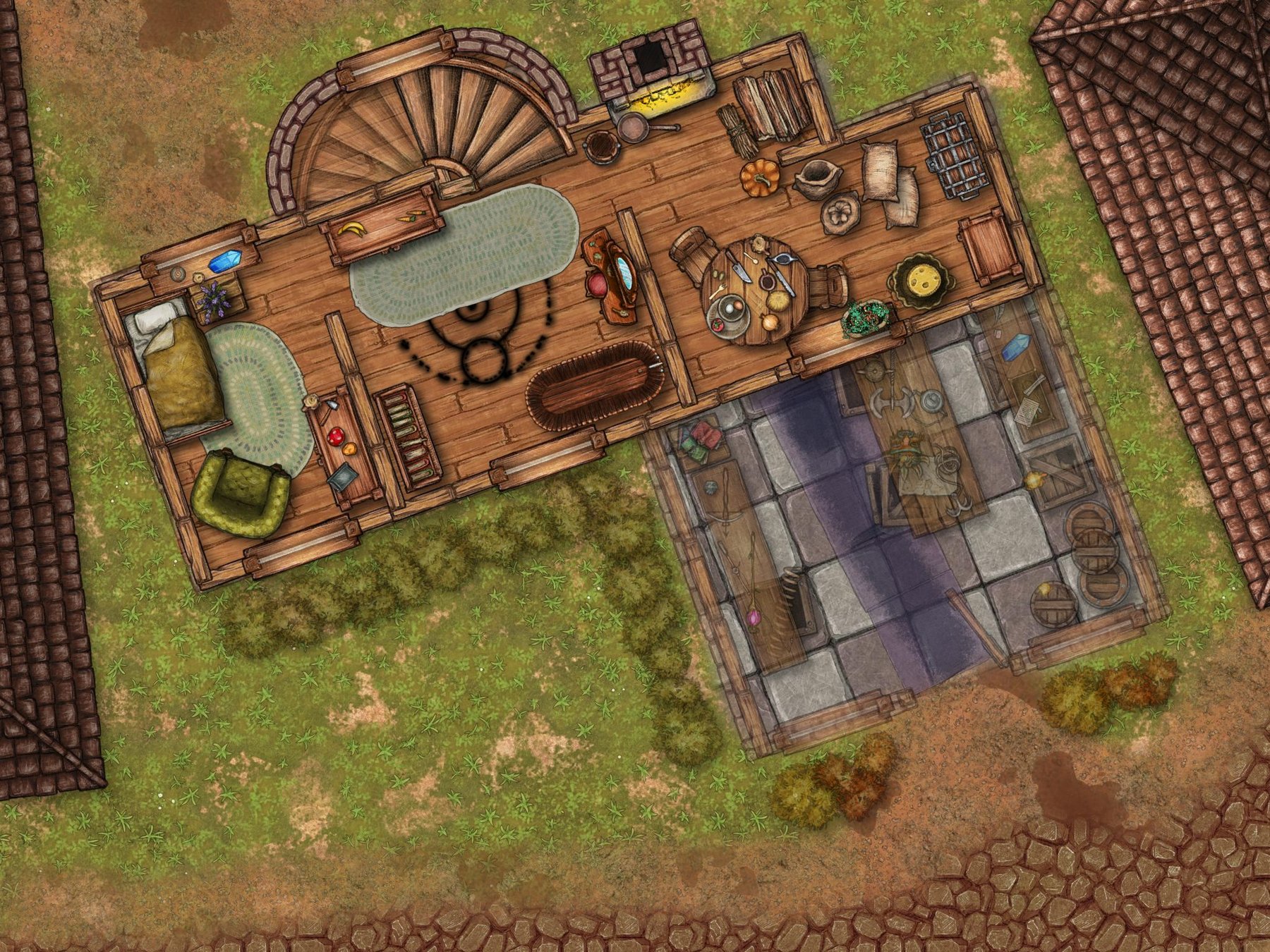 The Twilight upstairs | Inkarnate - Create Fantasy Maps Online