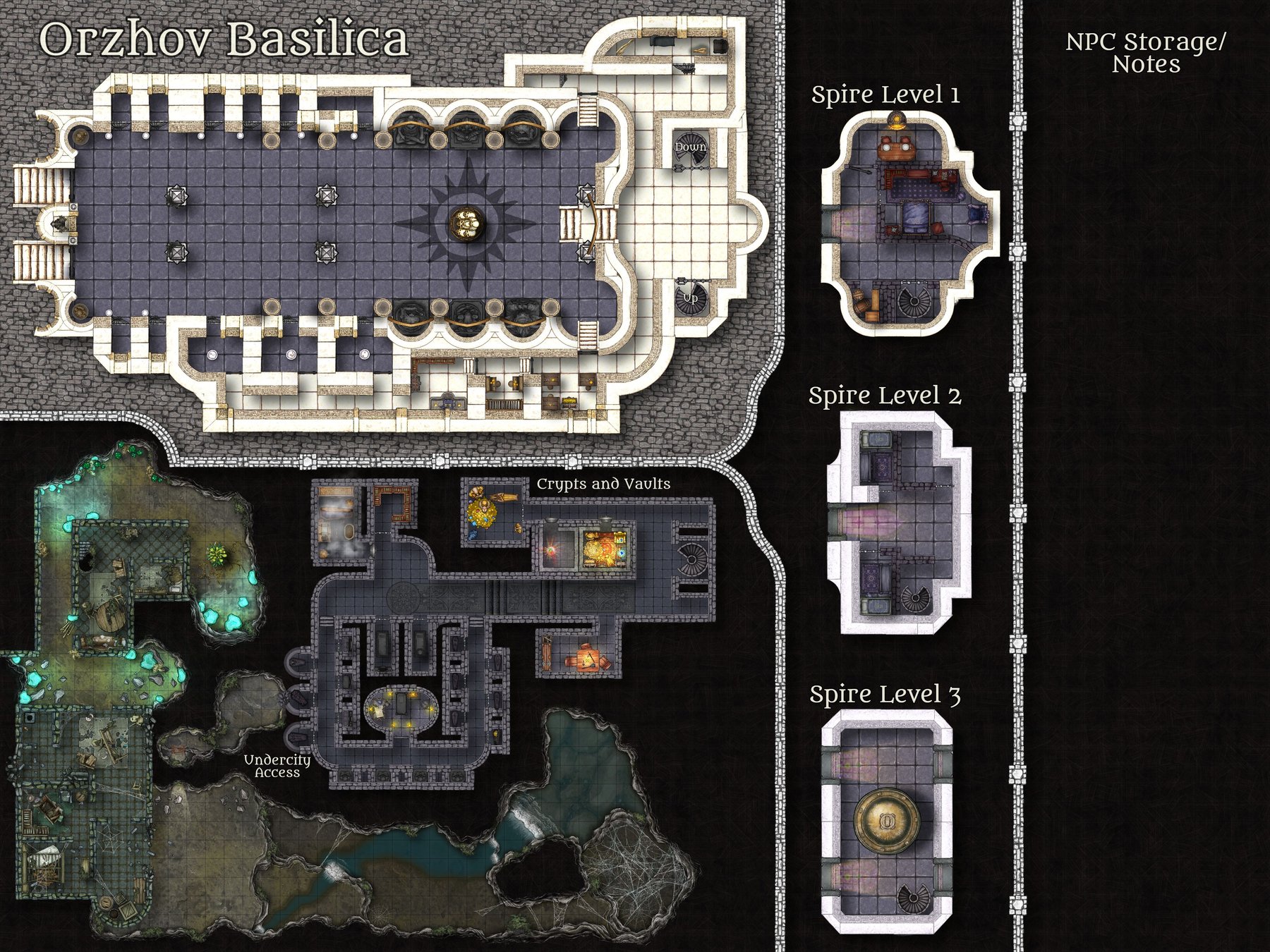 Orzhov Basilica | Inkarnate - Create Fantasy Maps Online