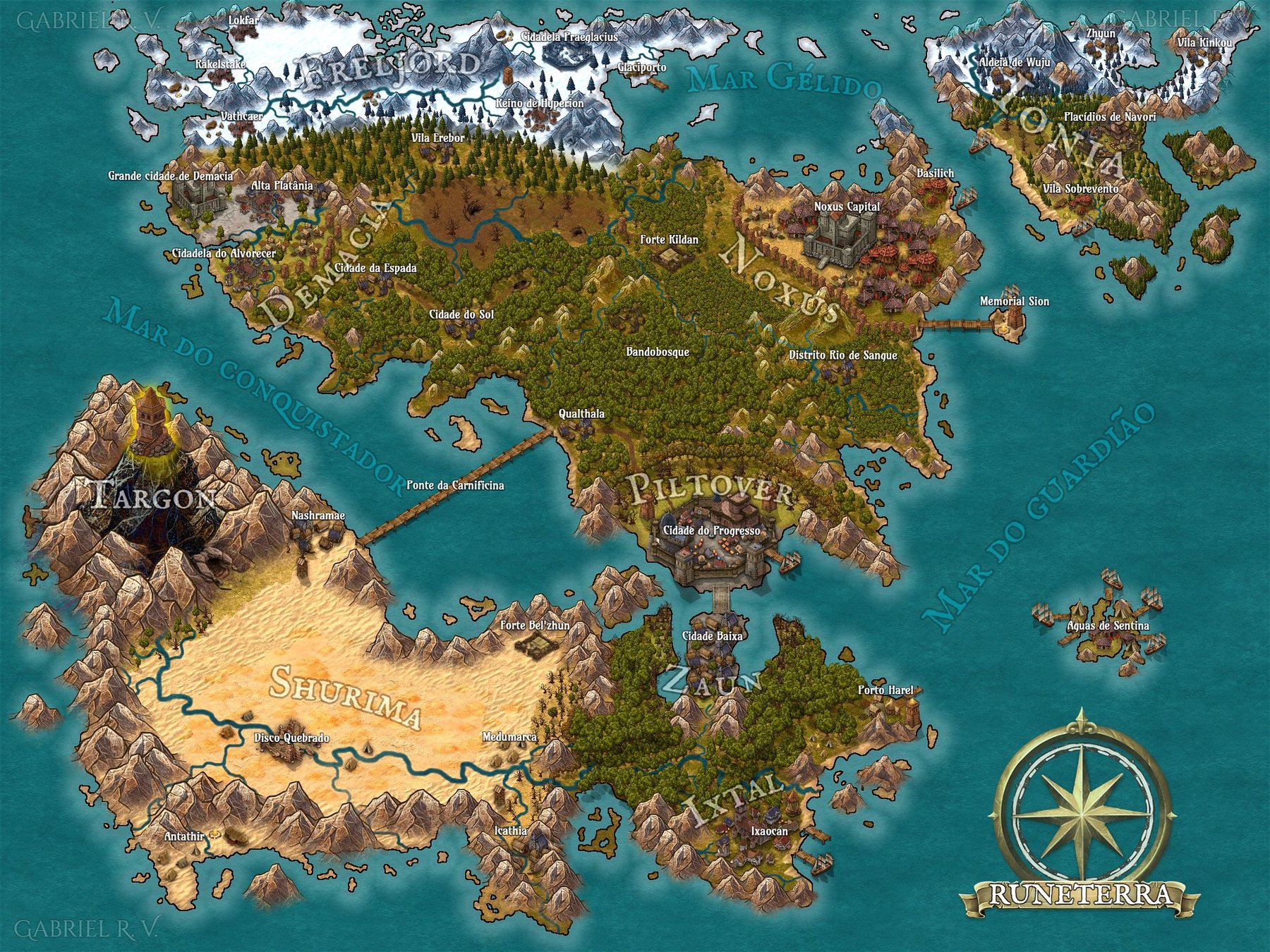 Baseado em Runeterra | Inkarnate - Create Fantasy Maps Online