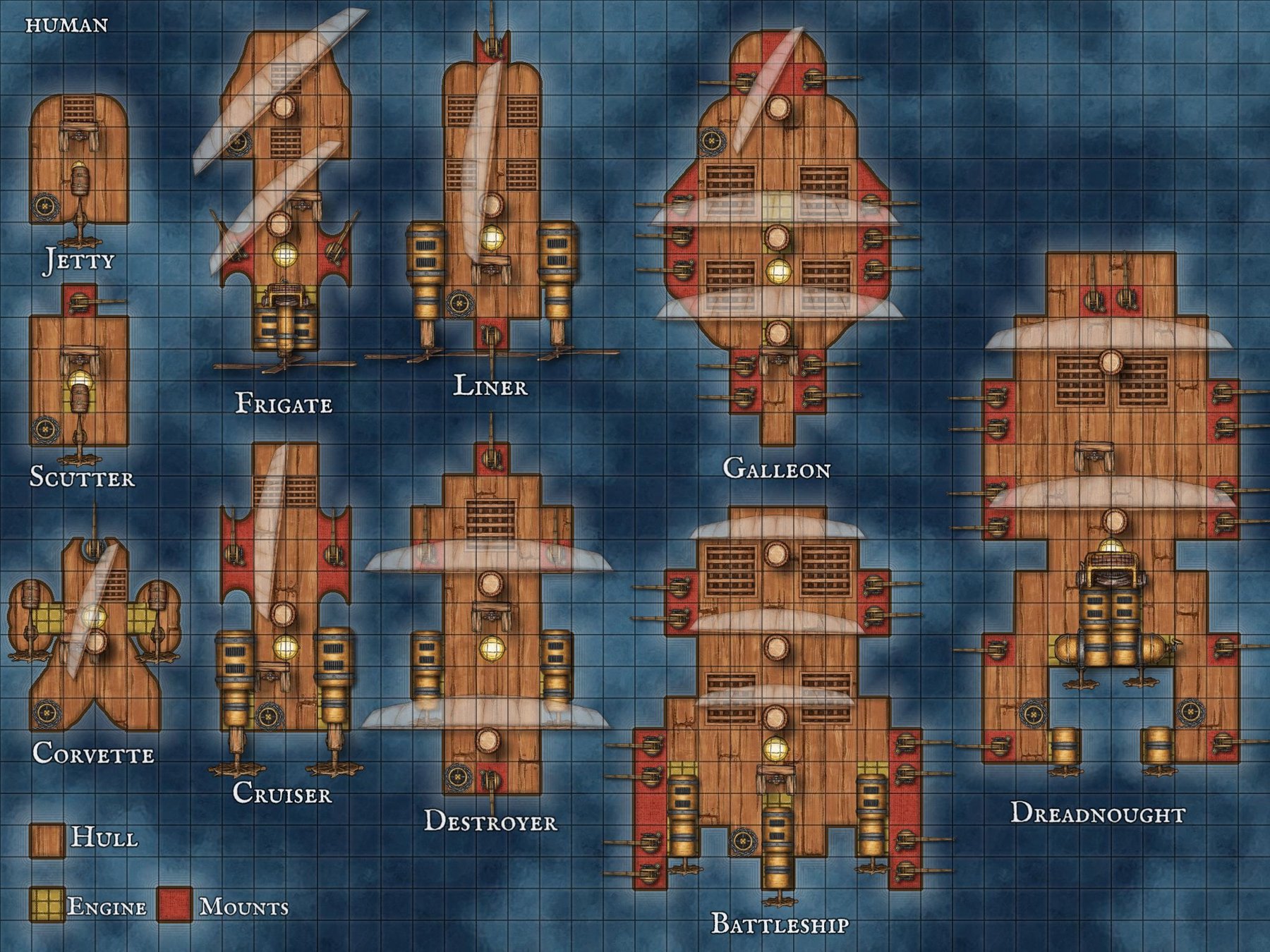 WIP* Human Ships | Inkarnate - Create Fantasy Maps Online