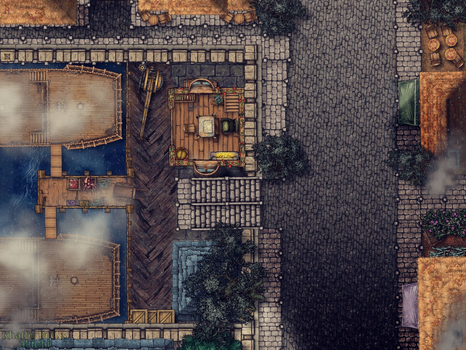 Khatby Docks | Inkarnate - Create Fantasy Maps Online