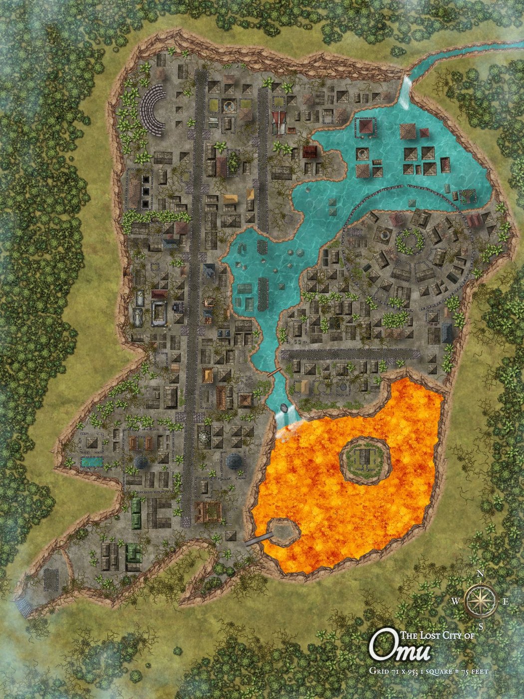 Omu, the Lost City | Inkarnate - Create Fantasy Maps Online