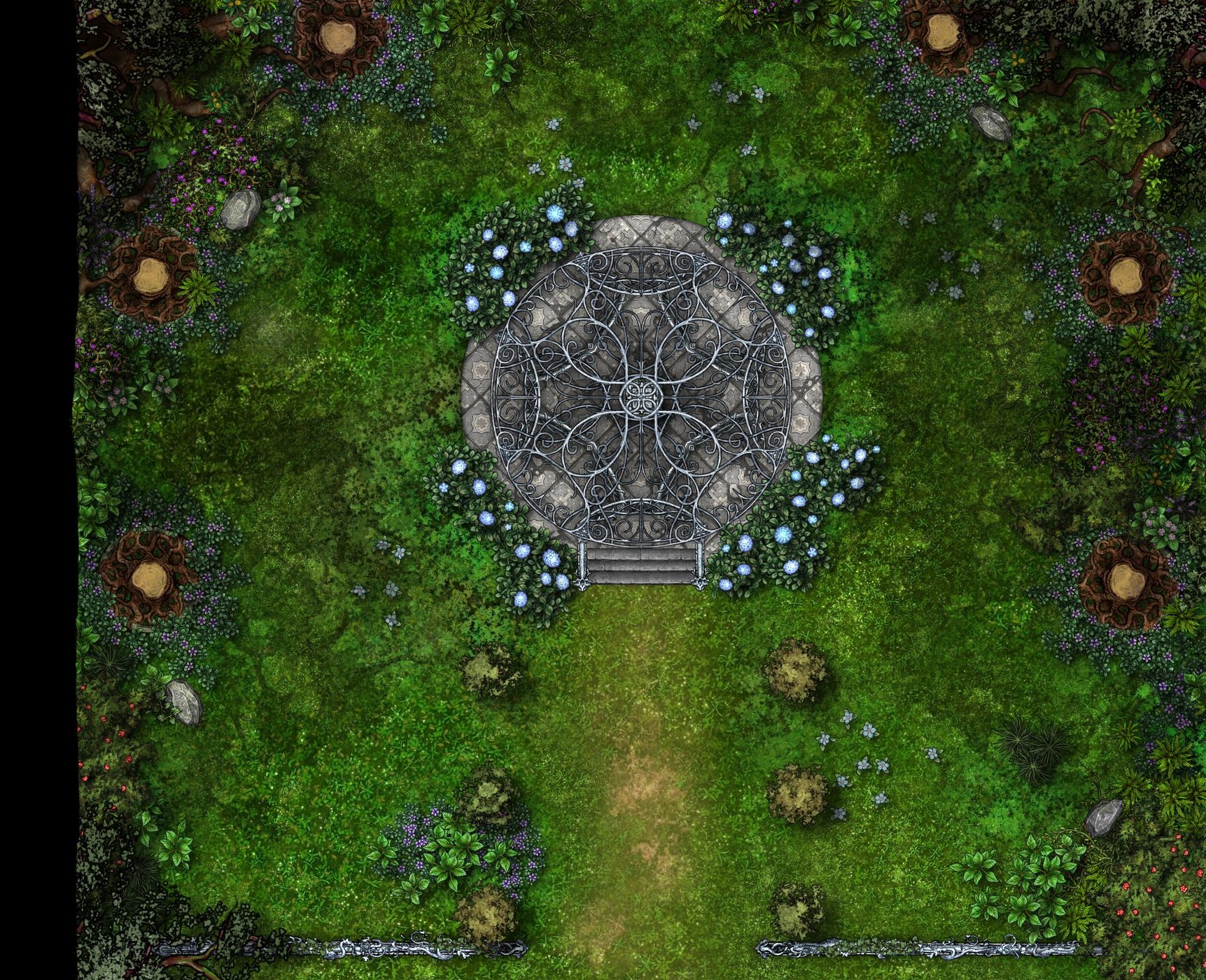 Elven Garden and Gazebo | Inkarnate - Create Fantasy Maps Online