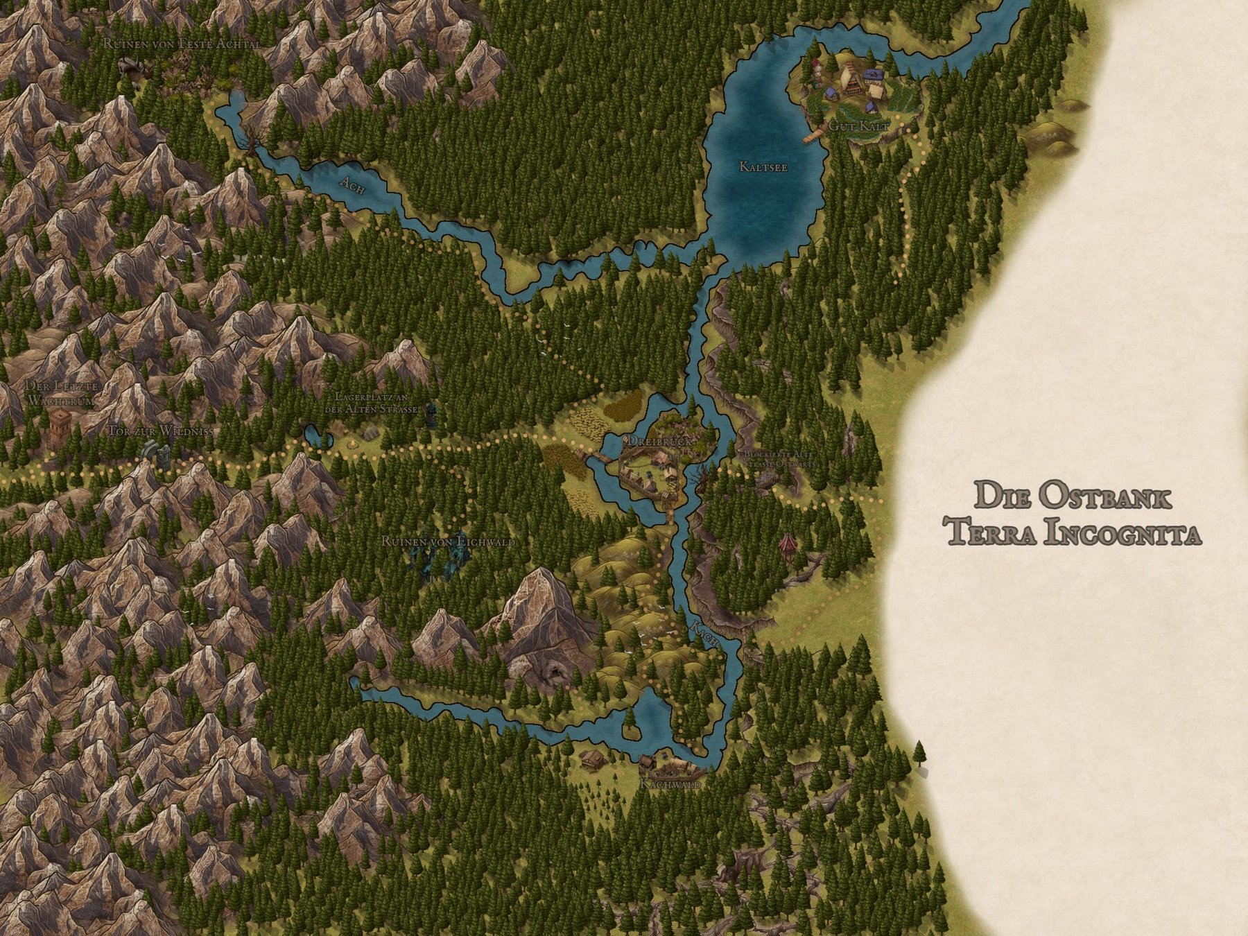 Das Östliche Ödland | Inkarnate - Create Fantasy Maps Online