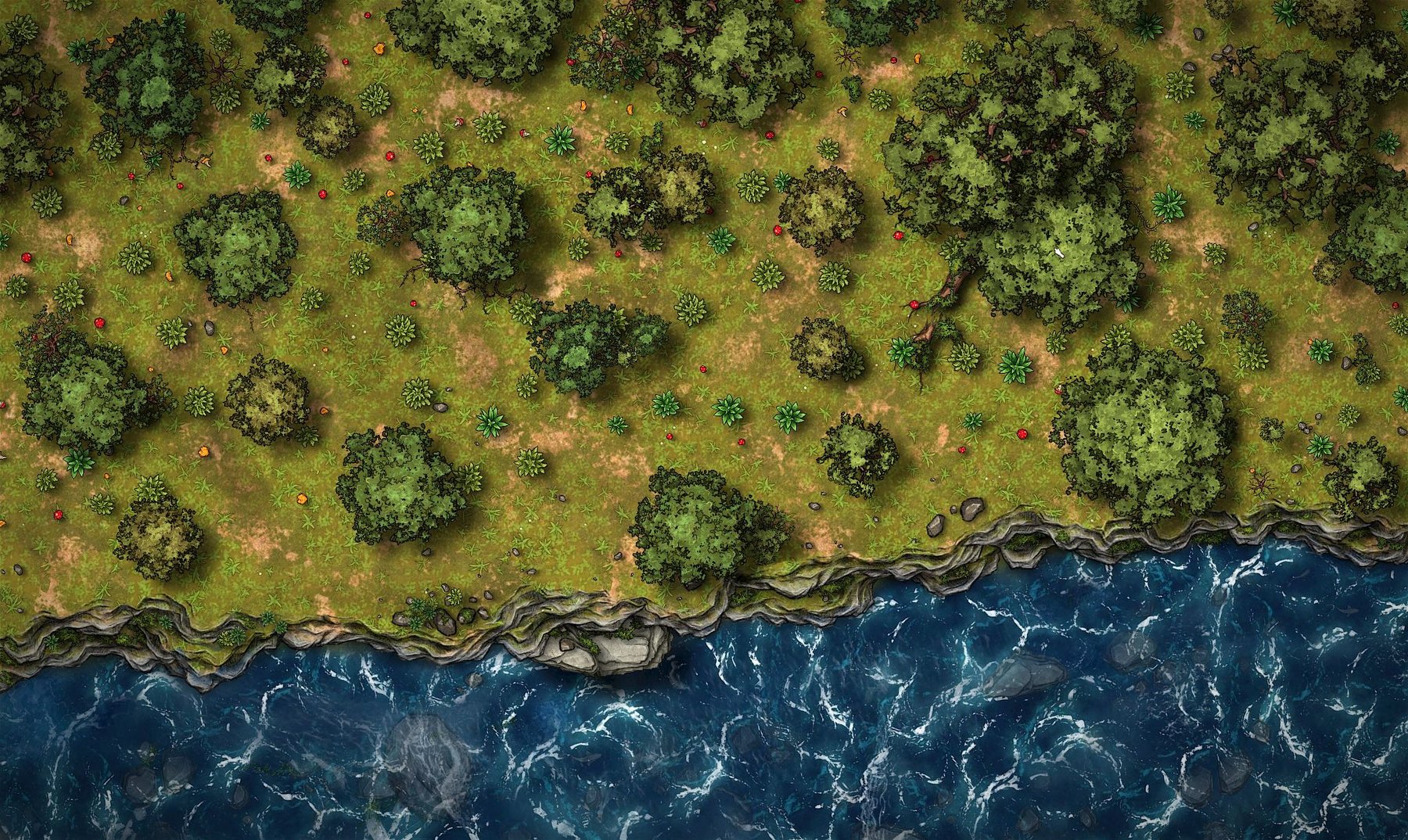 Forest and river v1 | Inkarnate - Create Fantasy Maps Online