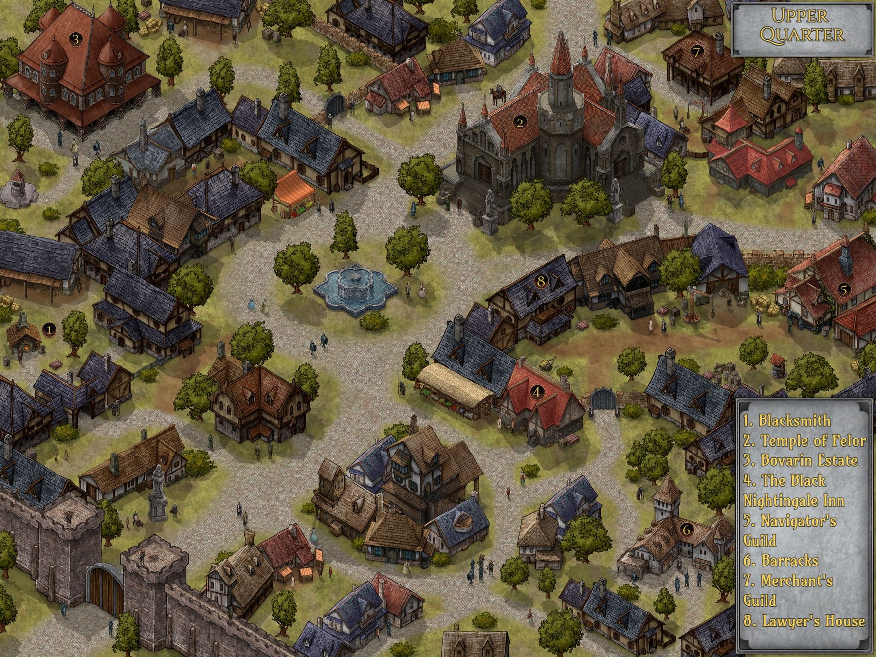 Horgos Upper Quarter | Inkarnate - Create Fantasy Maps Online