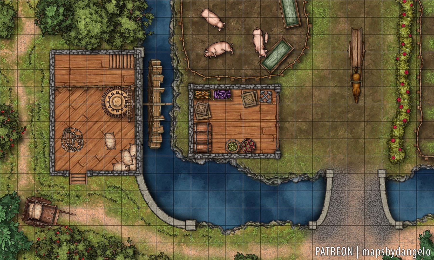 Water Mill | Inkarnate - Create Fantasy Maps Online
