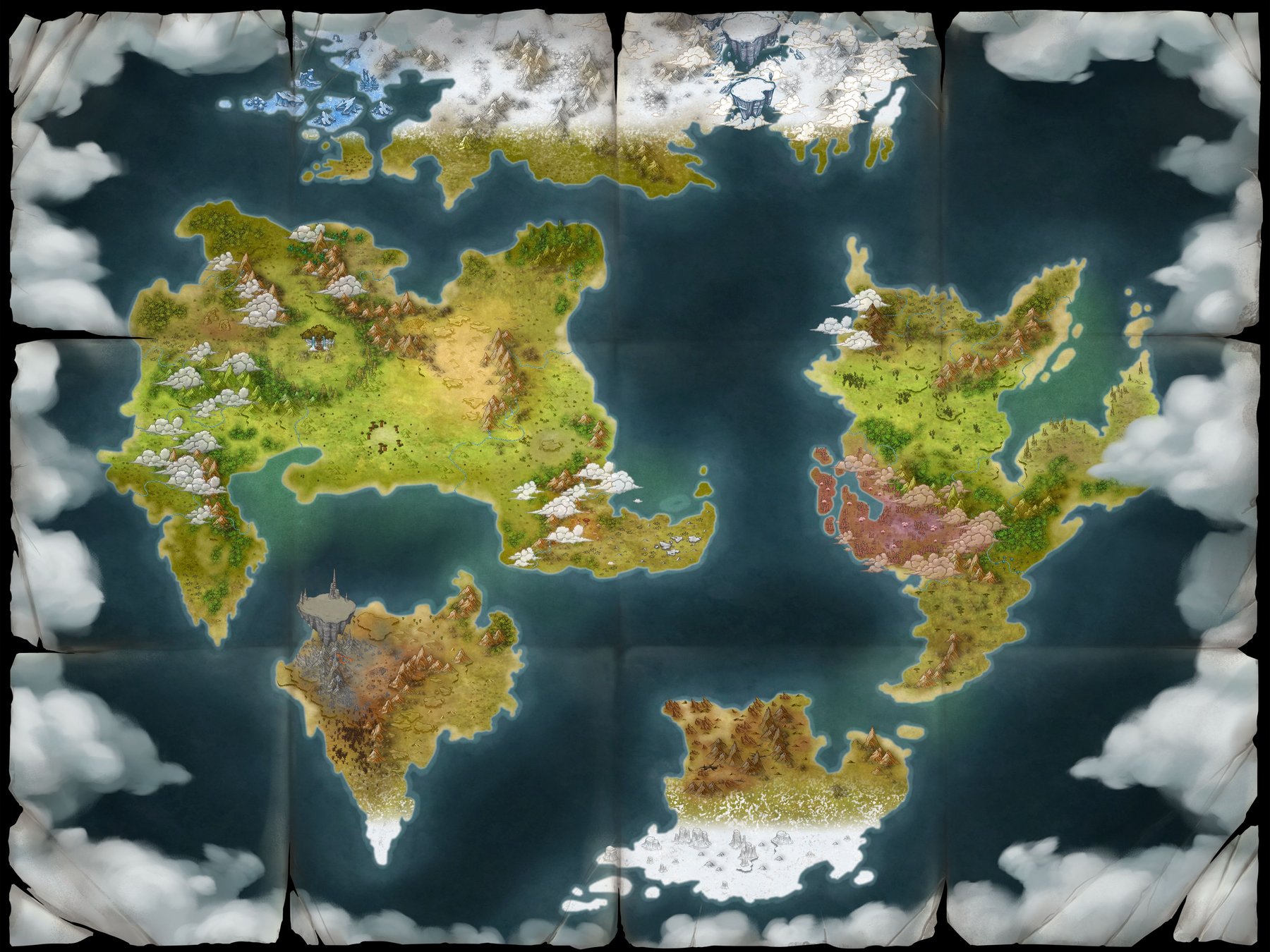 World Map Template | Inkarnate - Create Fantasy Maps Online