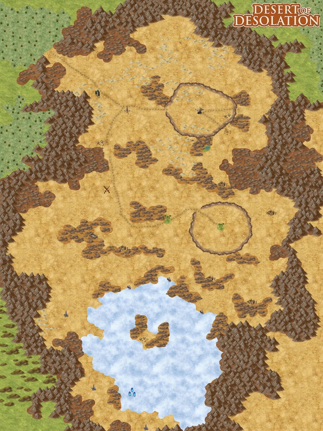 Desert of Desolation Overland Map | Inkarnate - Create Fantasy Maps Online