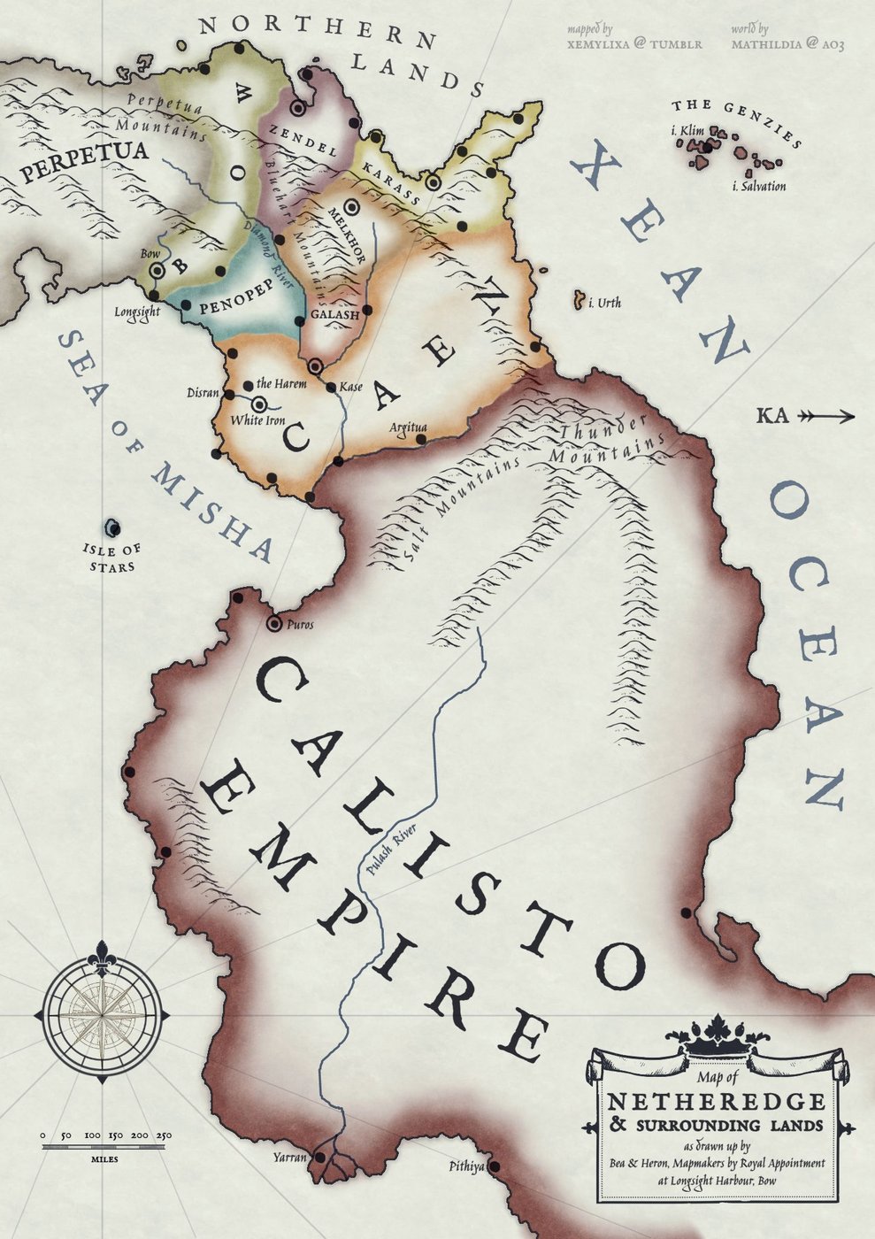 Map of Netheredge and surrounding lands | Inkarnate - Create Fantasy ...