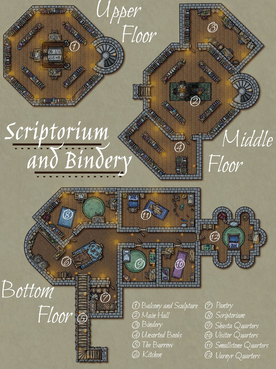 University Cellar - Scriptorium and Bindery | Inkarnate - Create ...