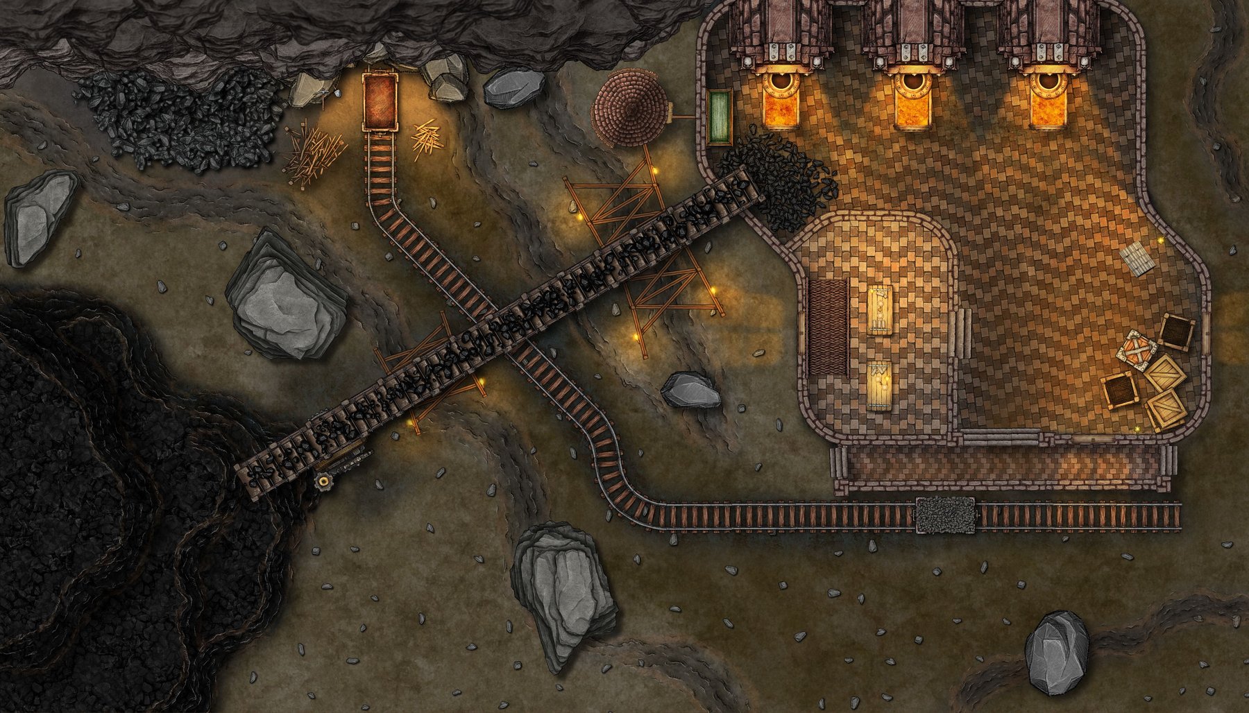 Hollok's Mine Base | Inkarnate - Create Fantasy Maps Online