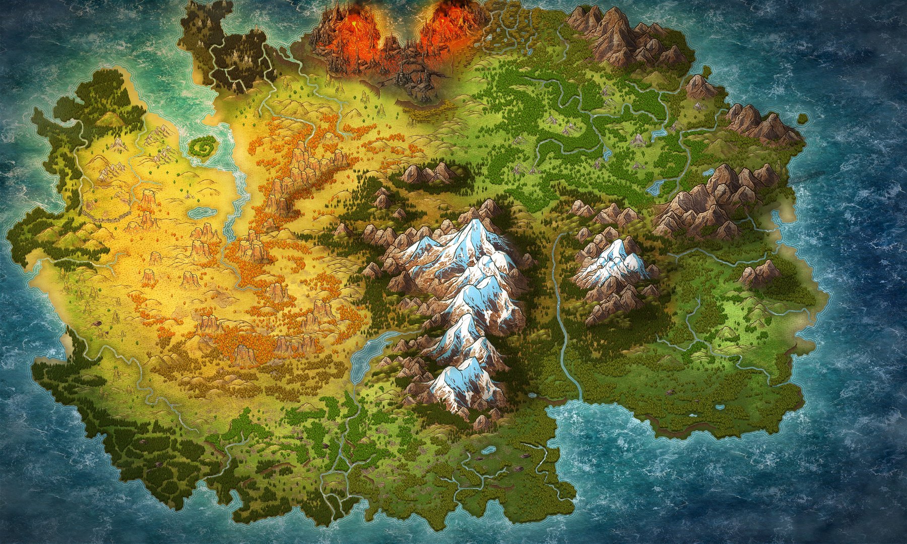 Fantasy continent | Inkarnate - Create Fantasy Maps Online
