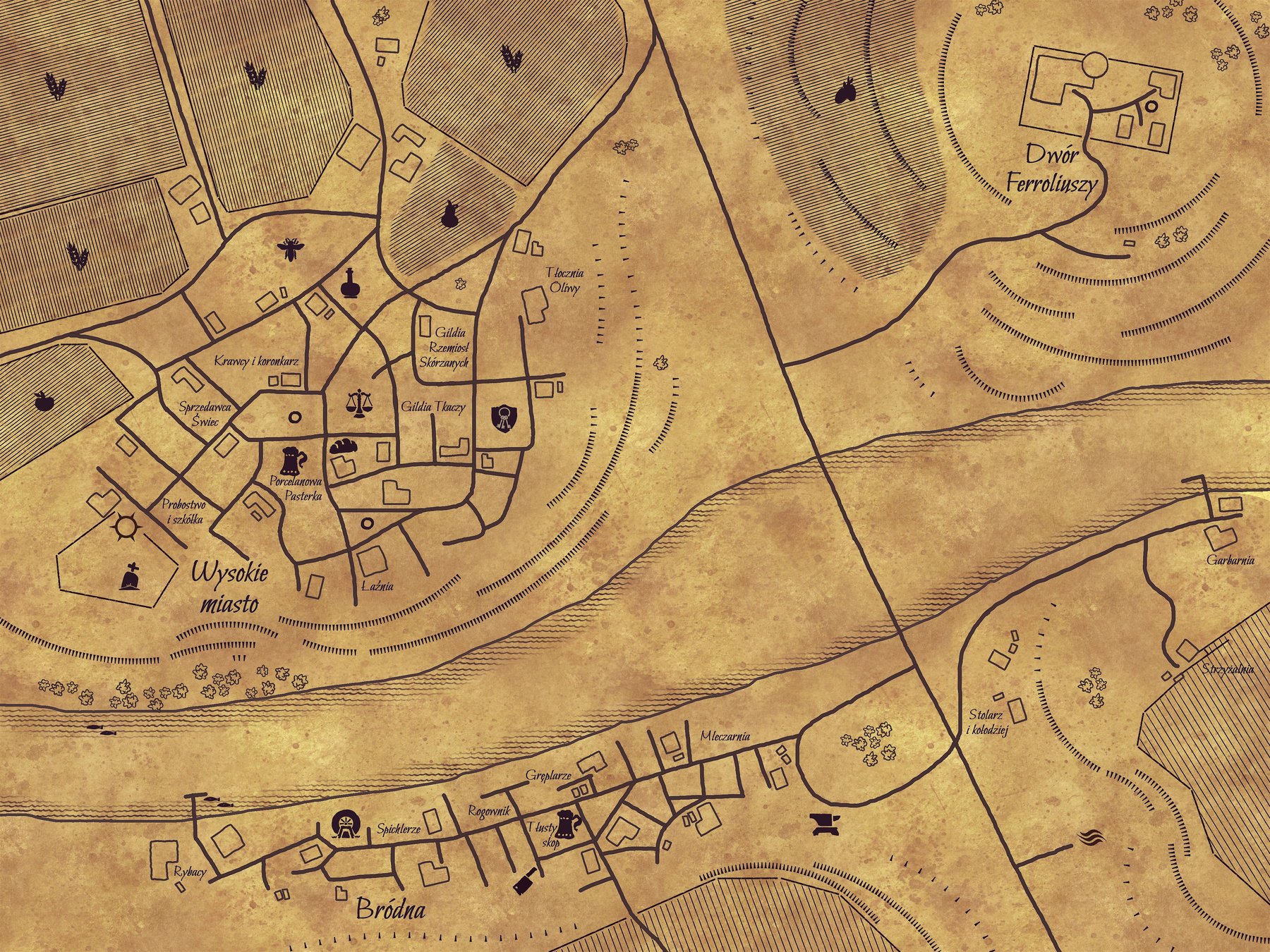 Styria (parchment map) | Inkarnate - Create Fantasy Maps Online