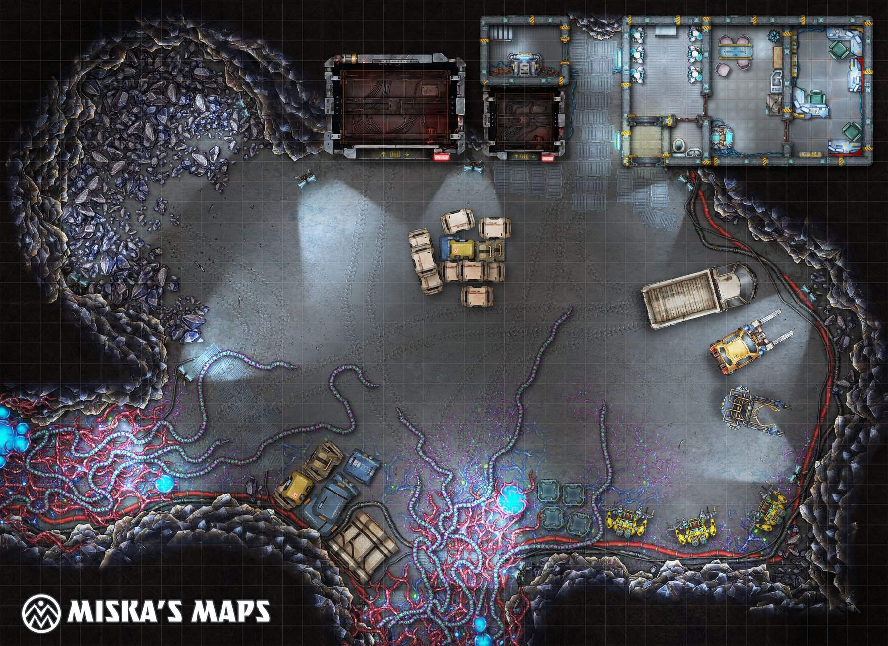 Infested Space Mine Entrance (44x32) | Inkarnate - Create Fantasy Maps ...