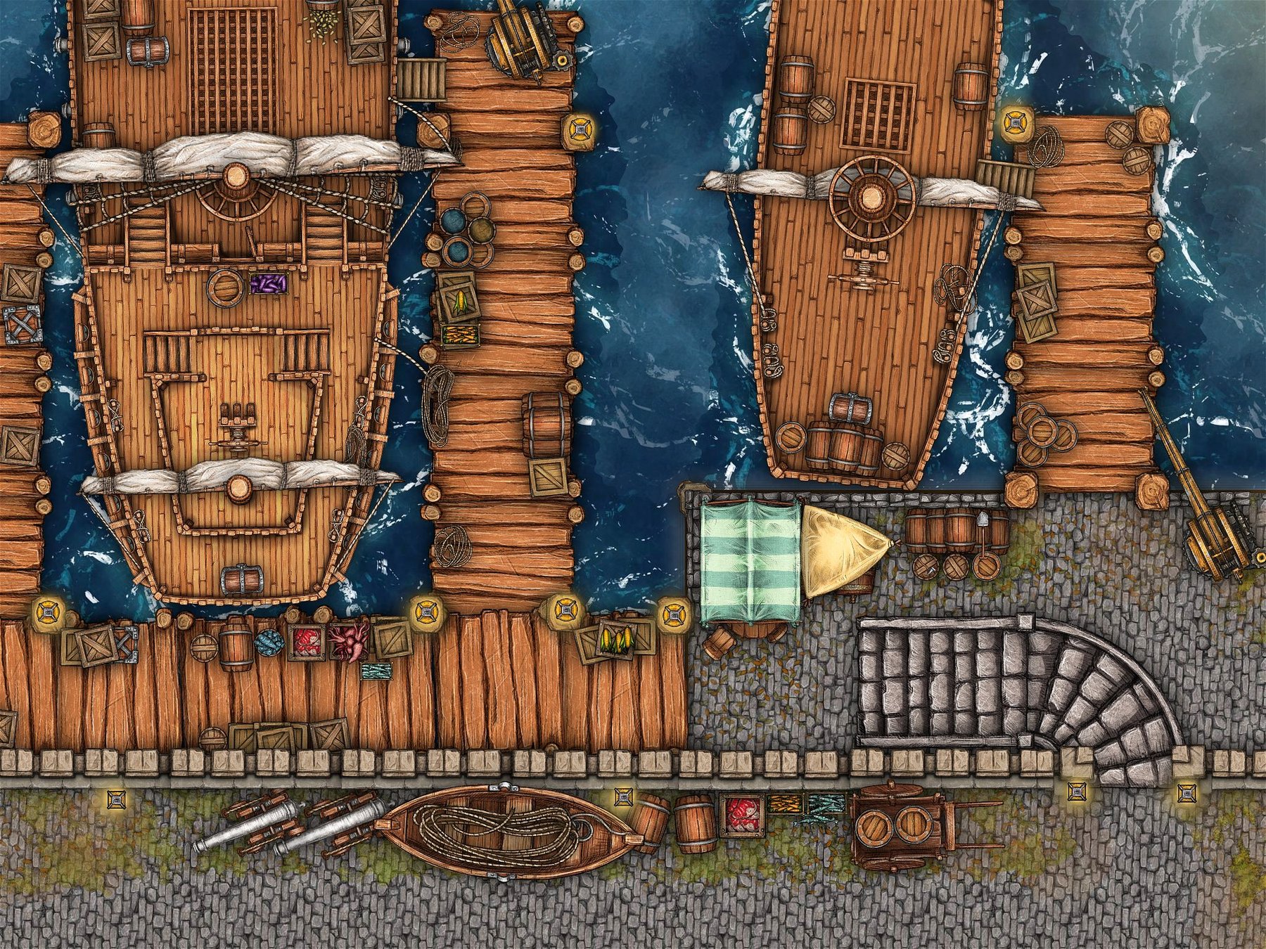 The Docks | Inkarnate - Create Fantasy Maps Online