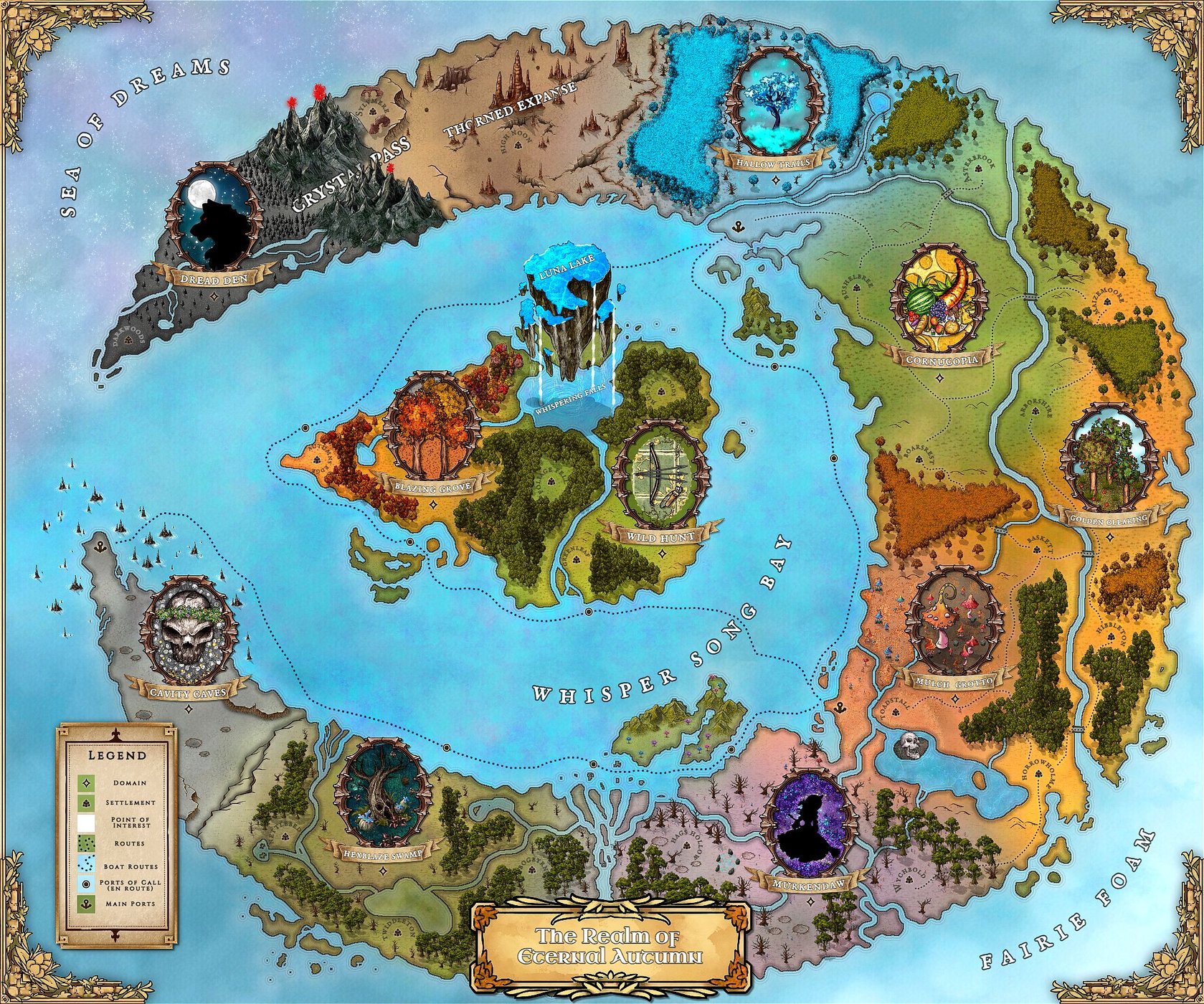 Feywild - Realm of Eternal Autumn | Inkarnate - Create Fantasy Maps Online