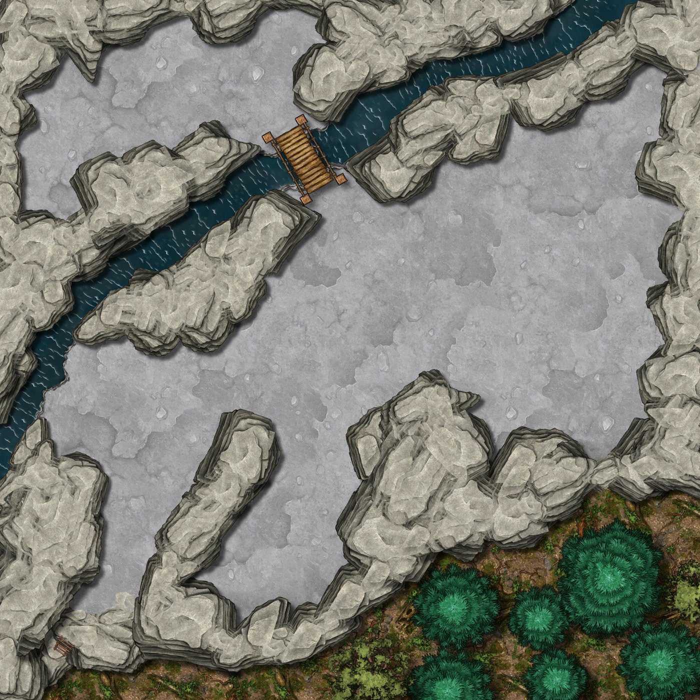 Cave hideout 40x40 | Inkarnate - Create Fantasy Maps Online