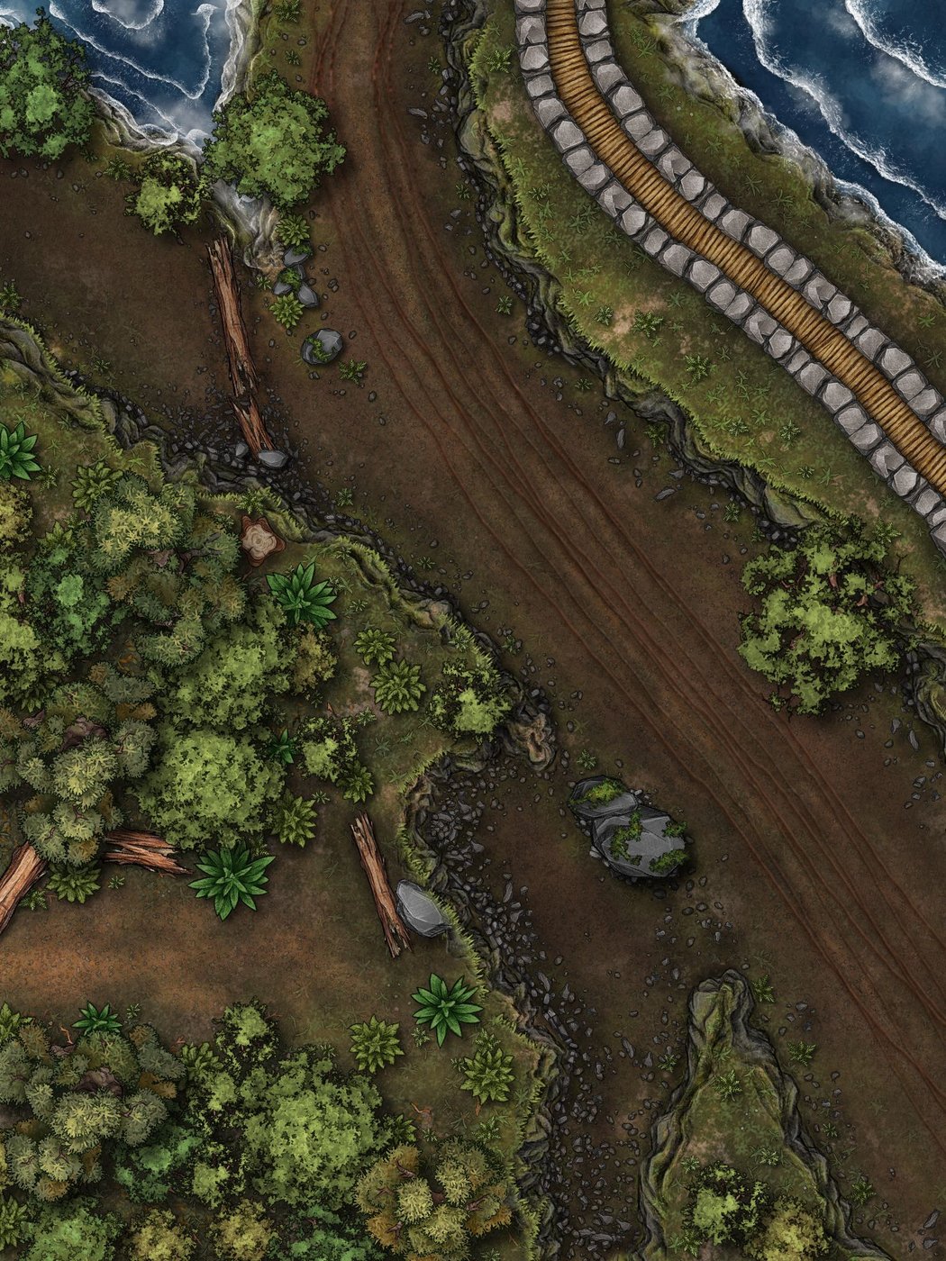 Cliffs Edge Pass | Inkarnate - Create Fantasy Maps Online