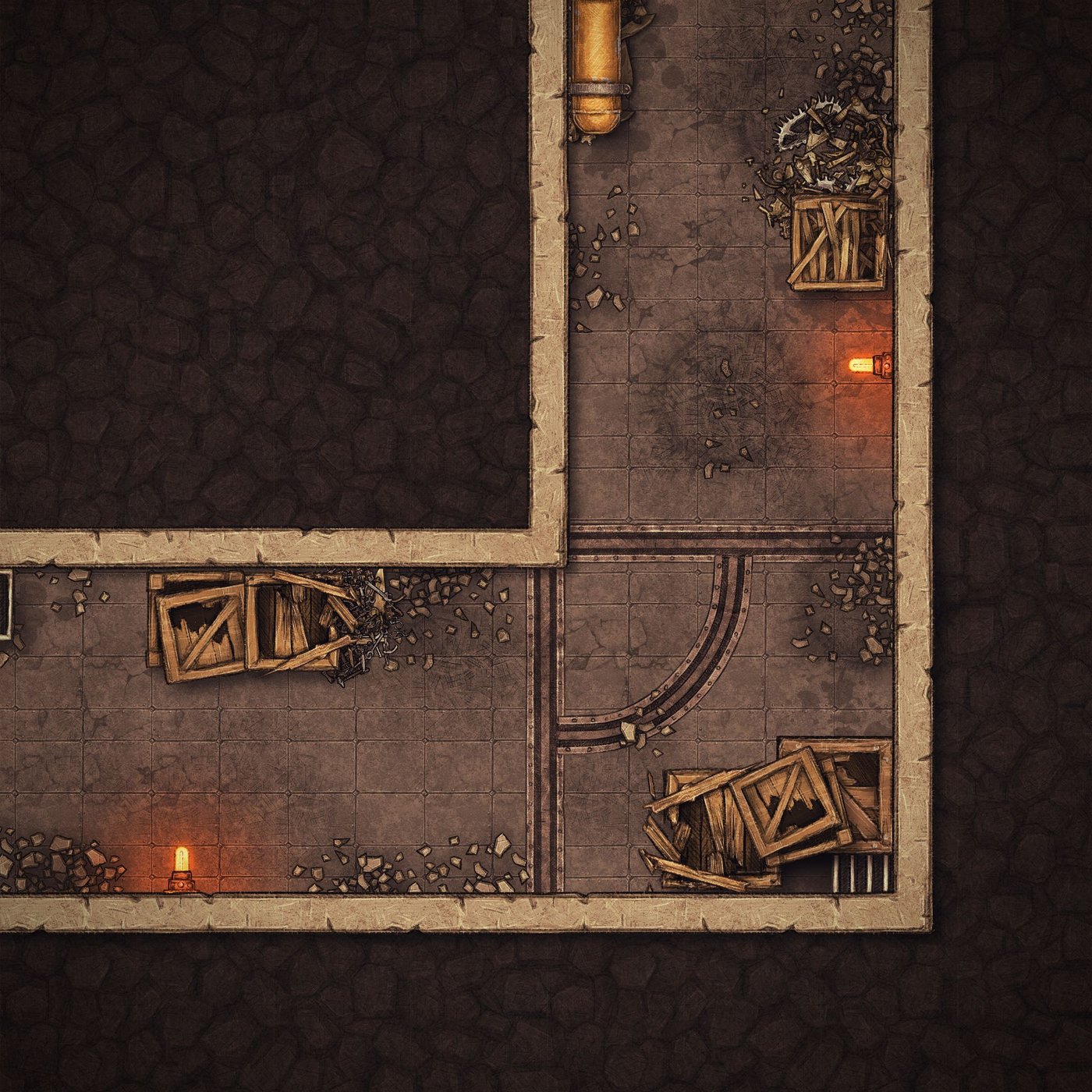 Bunker - Corridor 2 | Inkarnate - Create Fantasy Maps Online