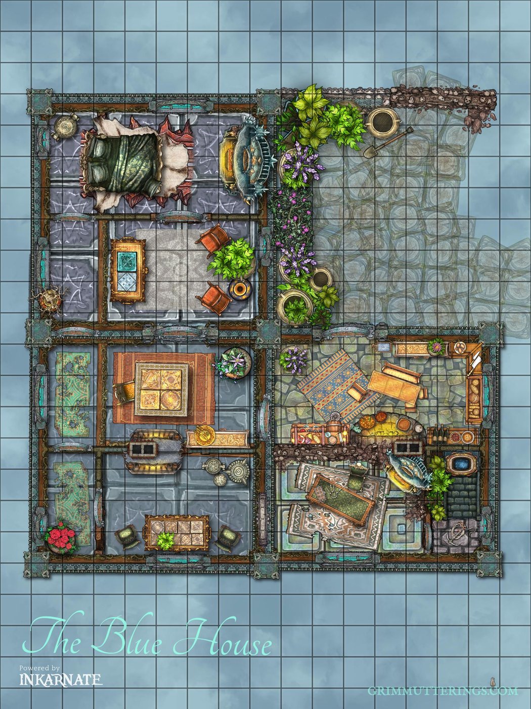 The Blue House - Cleaned up and straightened out! | Inkarnate - Create ...