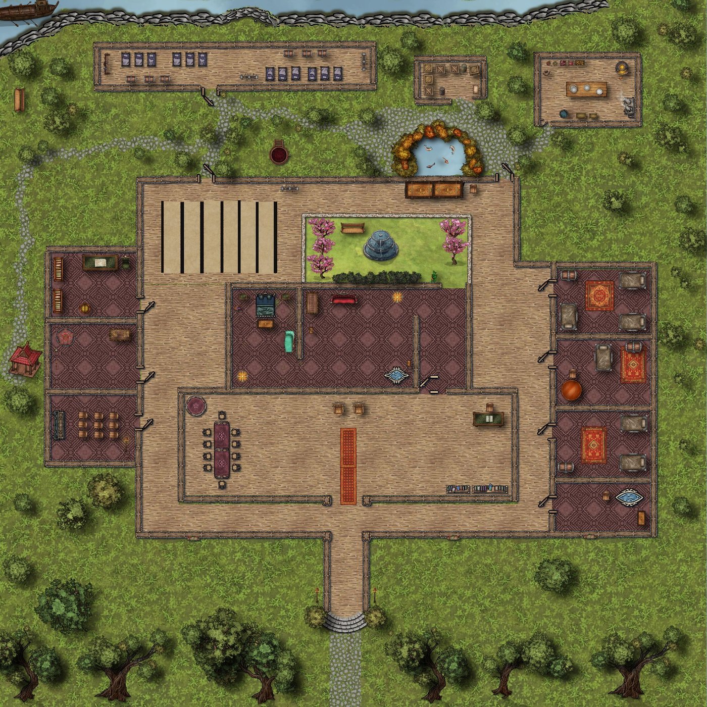 Oriental Noble's House | Inkarnate - Create Fantasy Maps Online