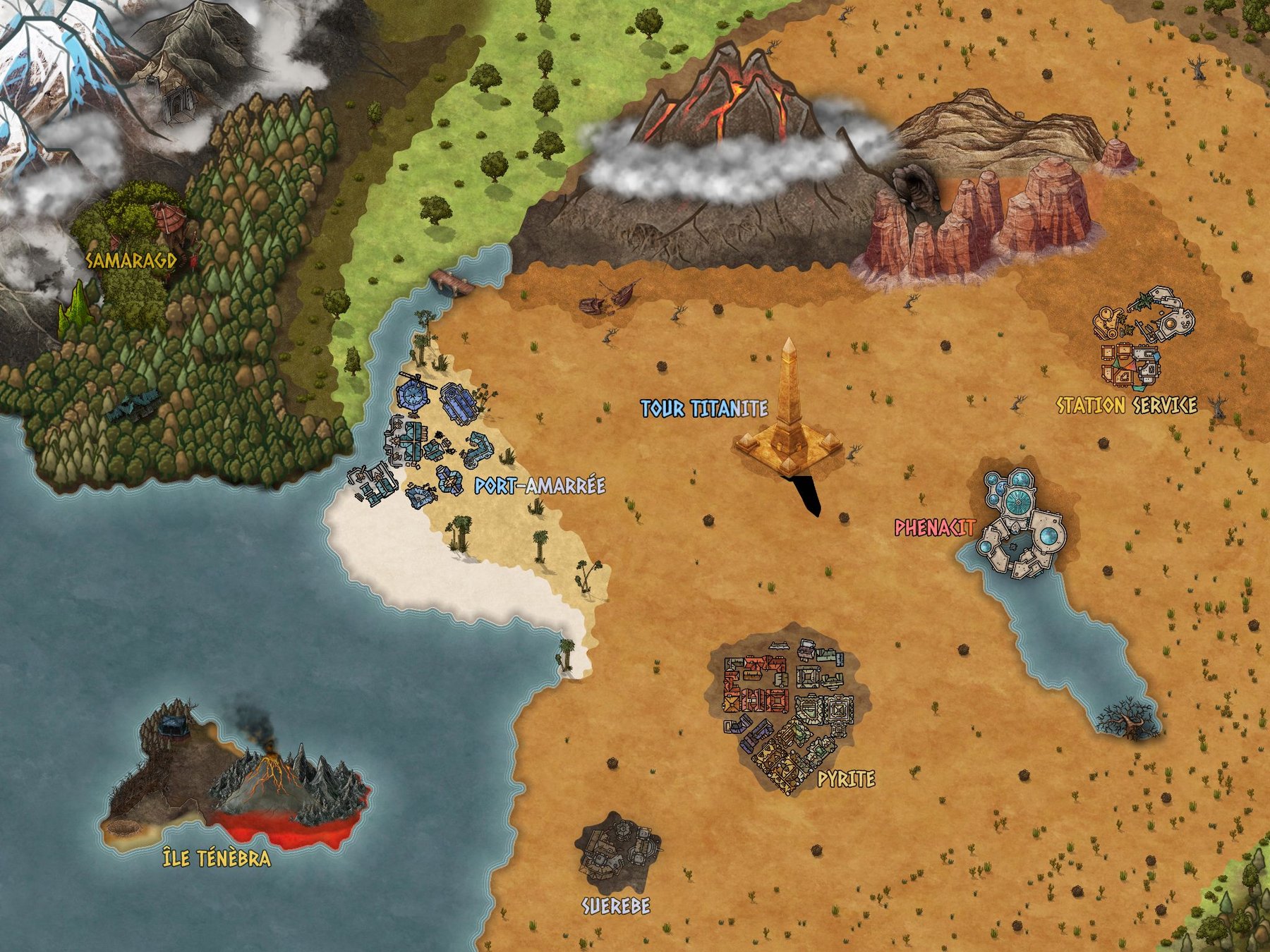 TOWNS OF THE ORRE REGION | Inkarnate - Create Fantasy Maps Online
