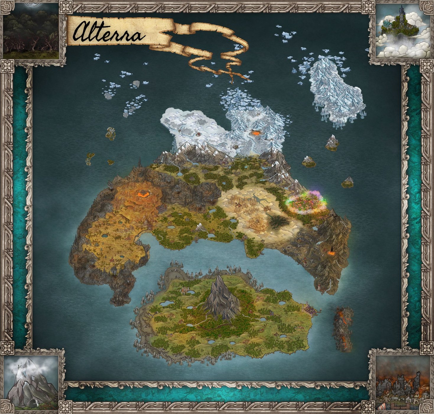 Alterra - Competition Edition | Inkarnate - Create Fantasy Maps Online