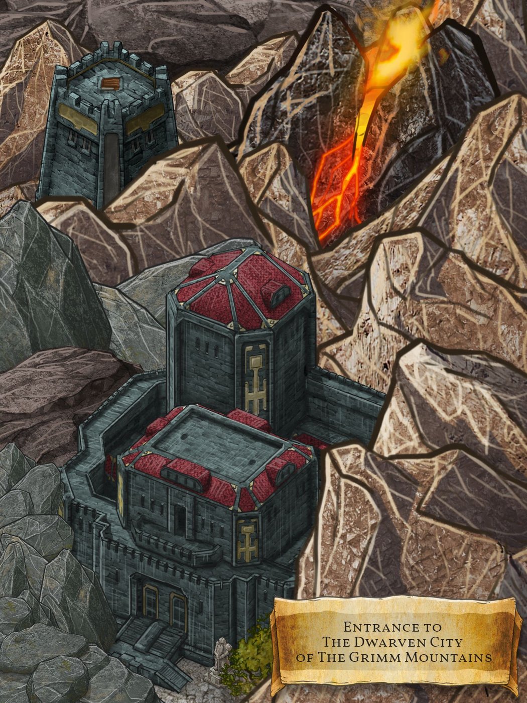 GI Image: The Entrance to the Dwarven City of the Grimm Mountains ...