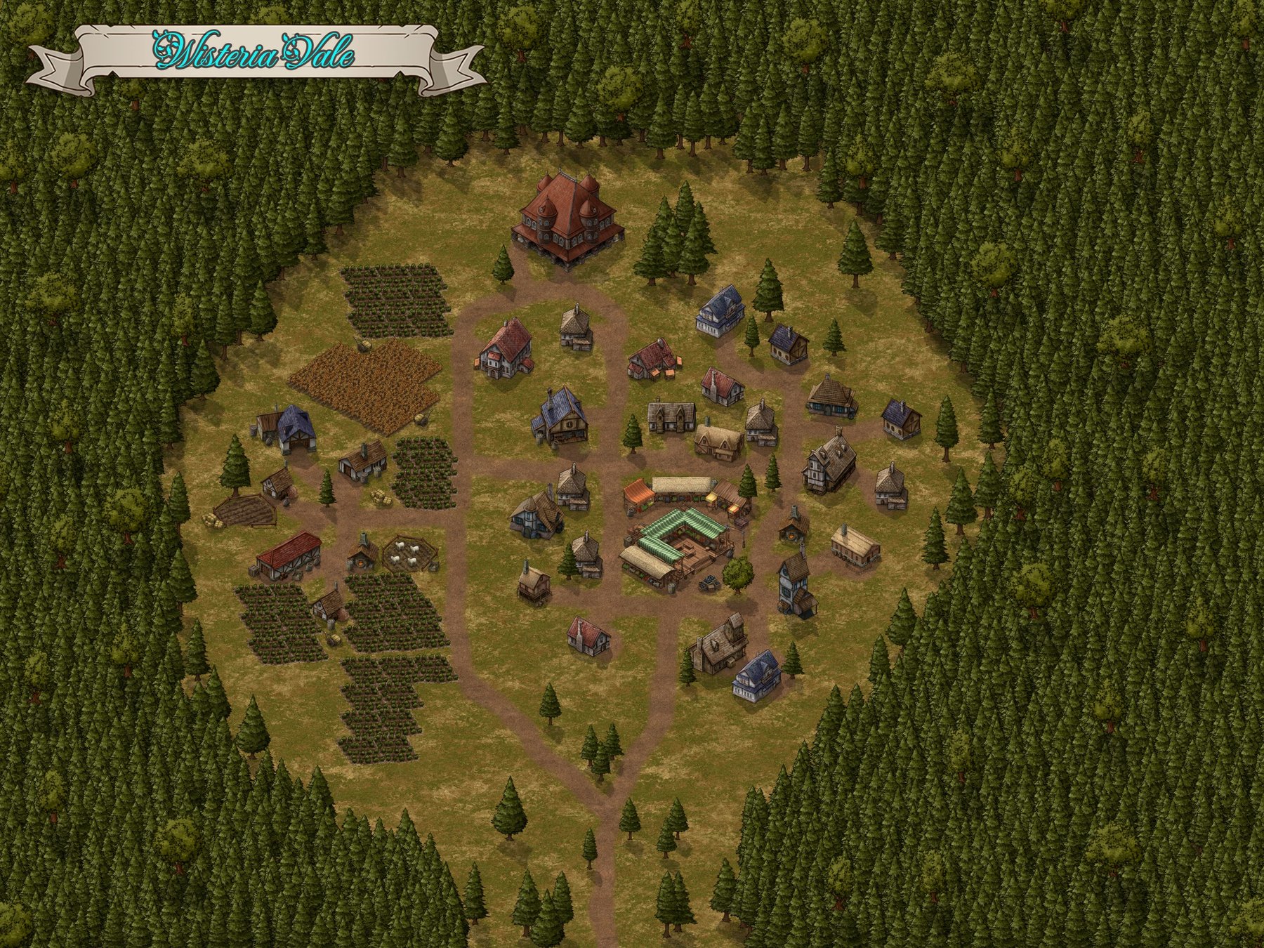 Wisteria Vale | Inkarnate - Create Fantasy Maps Online