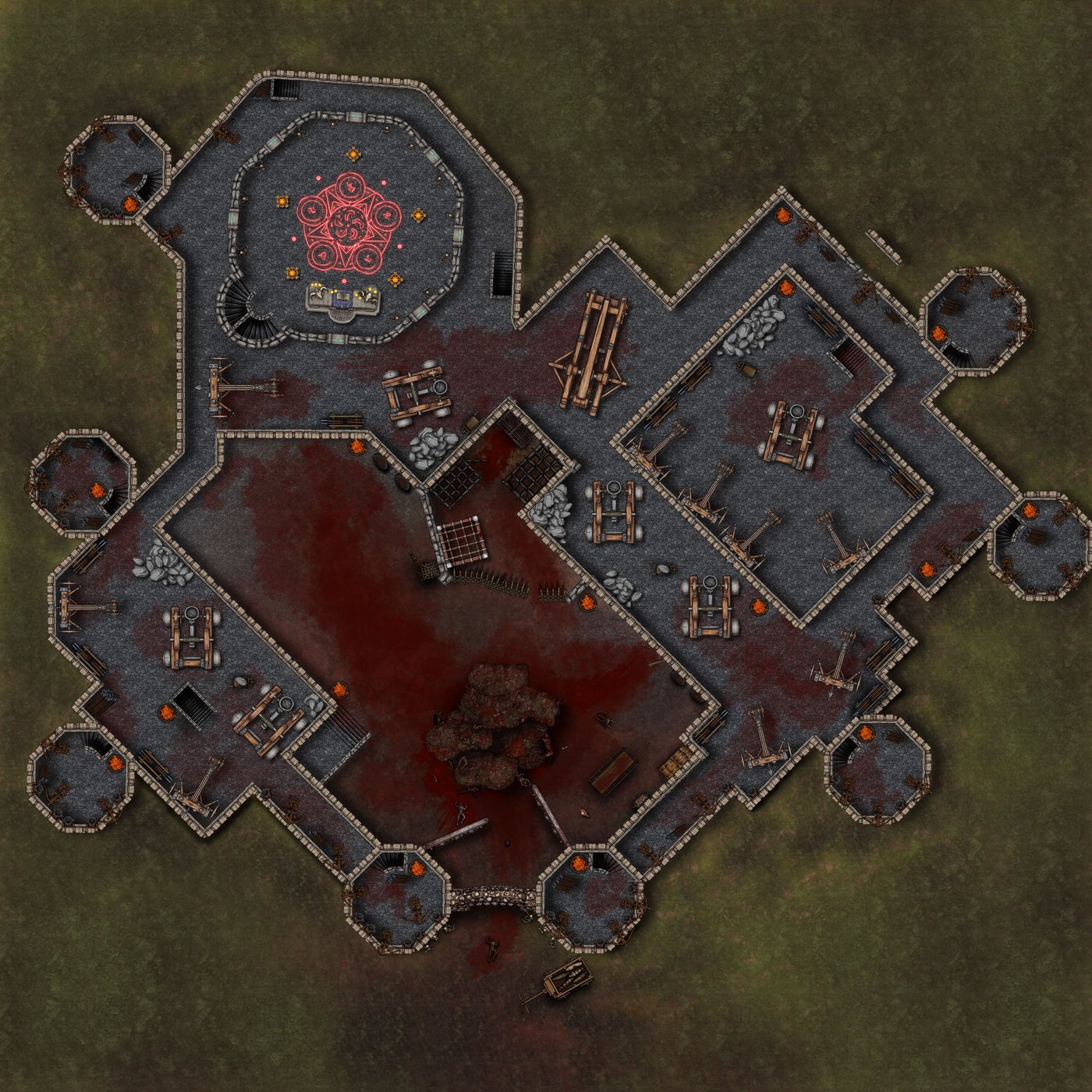 Bhaalspawn Fortress lvl 2 | Inkarnate - Create Fantasy Maps Online