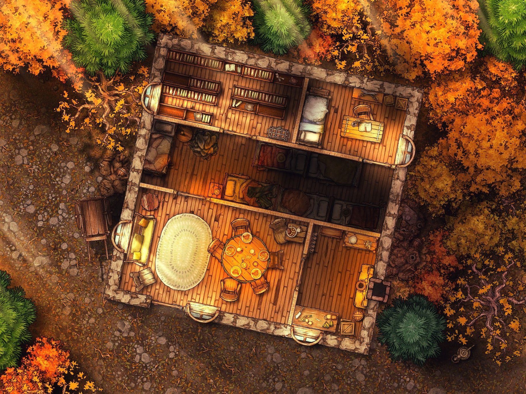 Hideout in an Old, Abandoned Farmhouse | Inkarnate - Create Fantasy ...