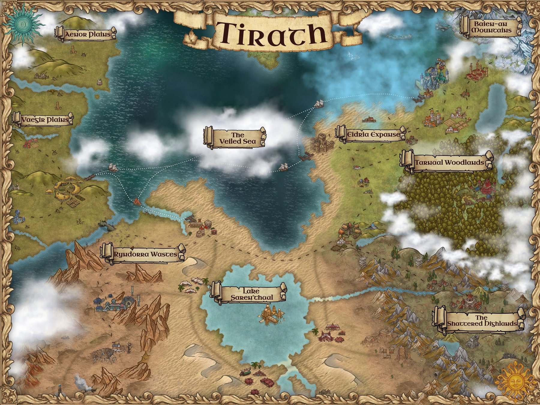 Tirath Overview | Inkarnate - Create Fantasy Maps Online