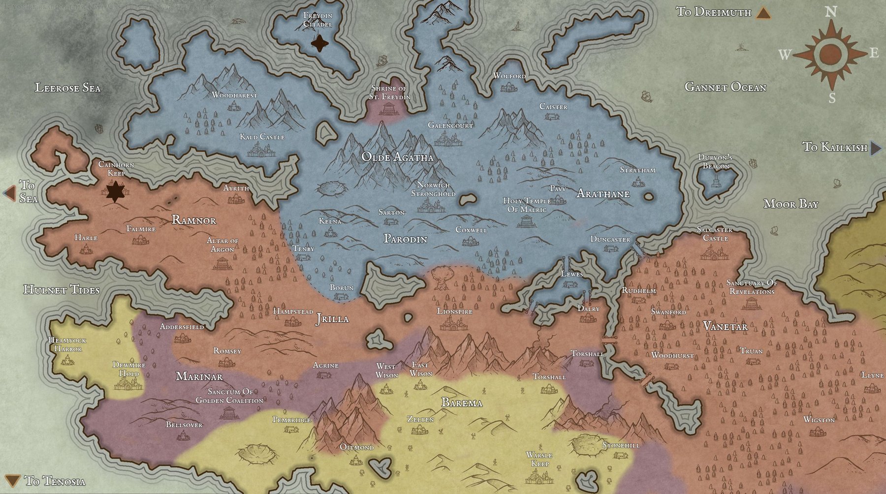 Chivalry and Honor, Battle Lines | Inkarnate - Create Fantasy Maps Online