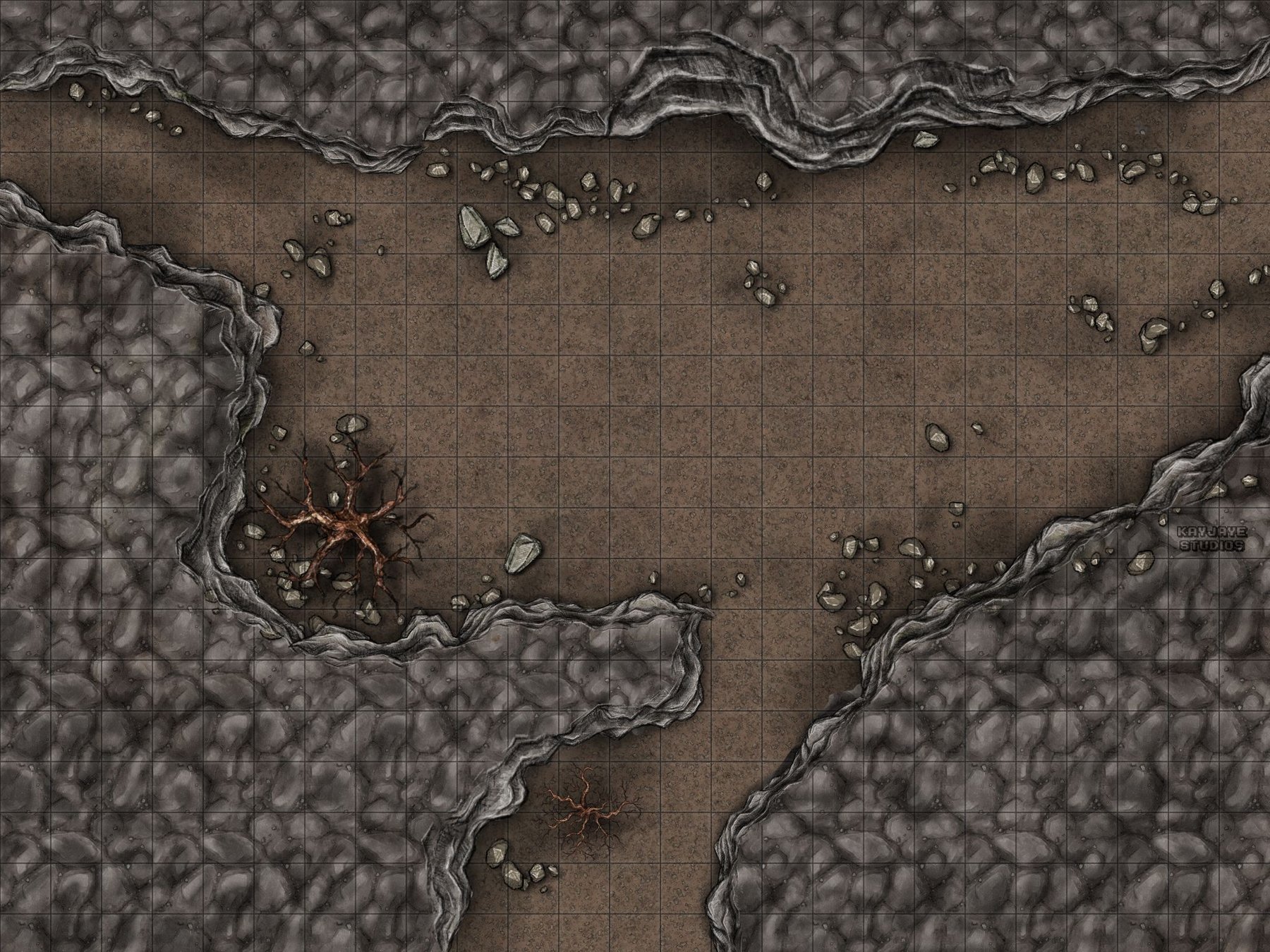 Generic Encounter Map - Cave (Grid) | Inkarnate - Create Fantasy Maps ...
