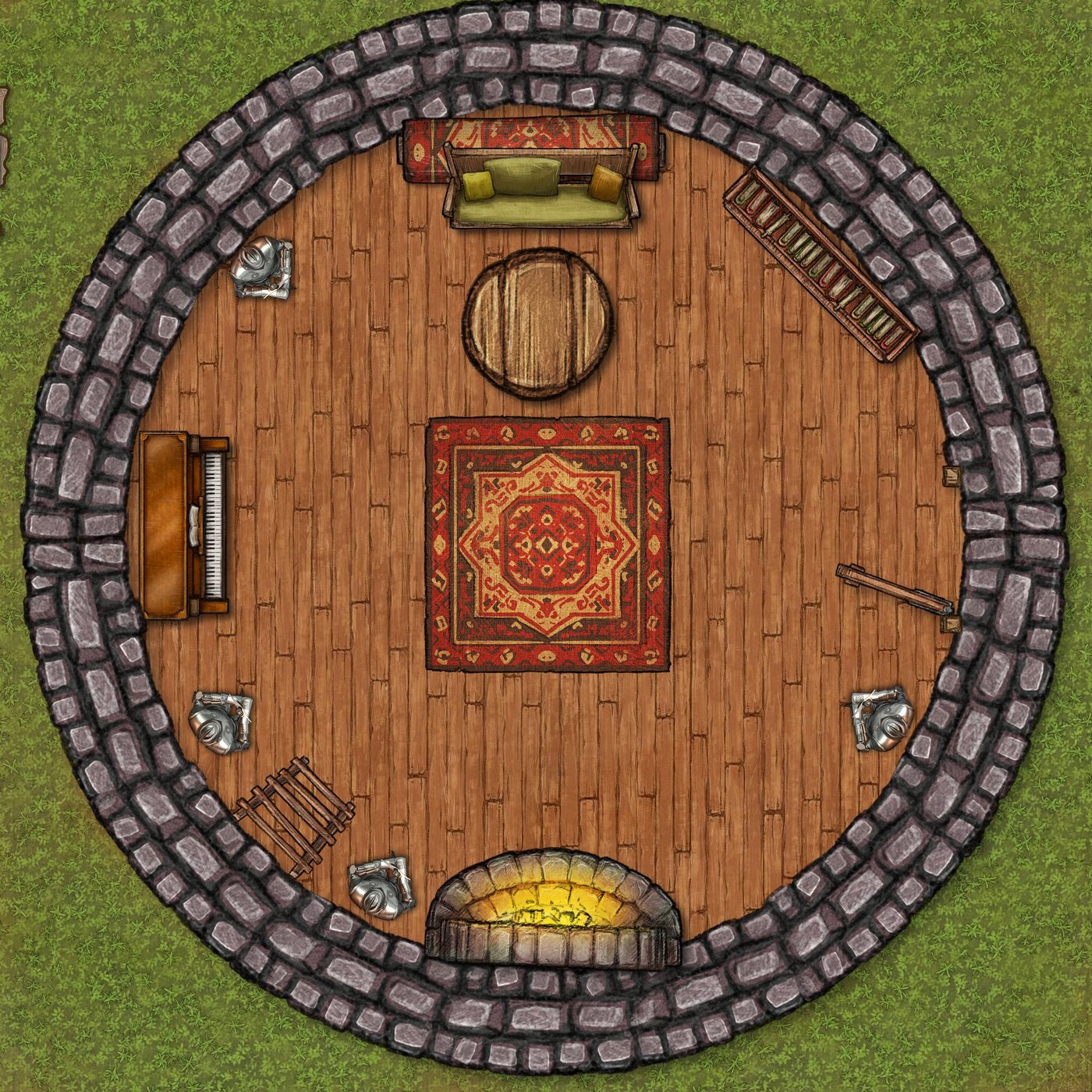 Wizard Tower First Floor | Inkarnate - Create Fantasy Maps Online