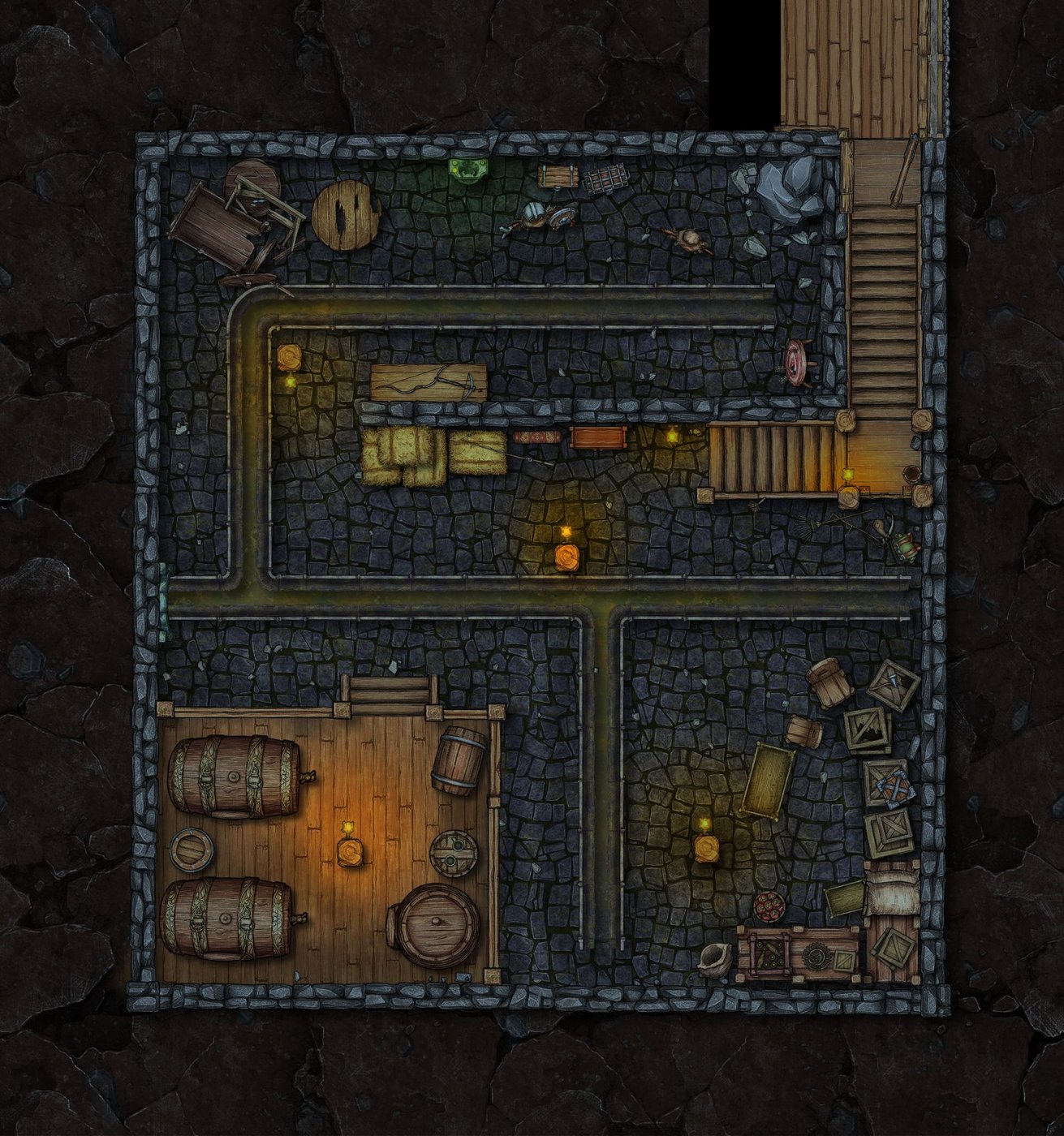 Nettlebee's basement 15/16 | Inkarnate - Create Fantasy Maps Online