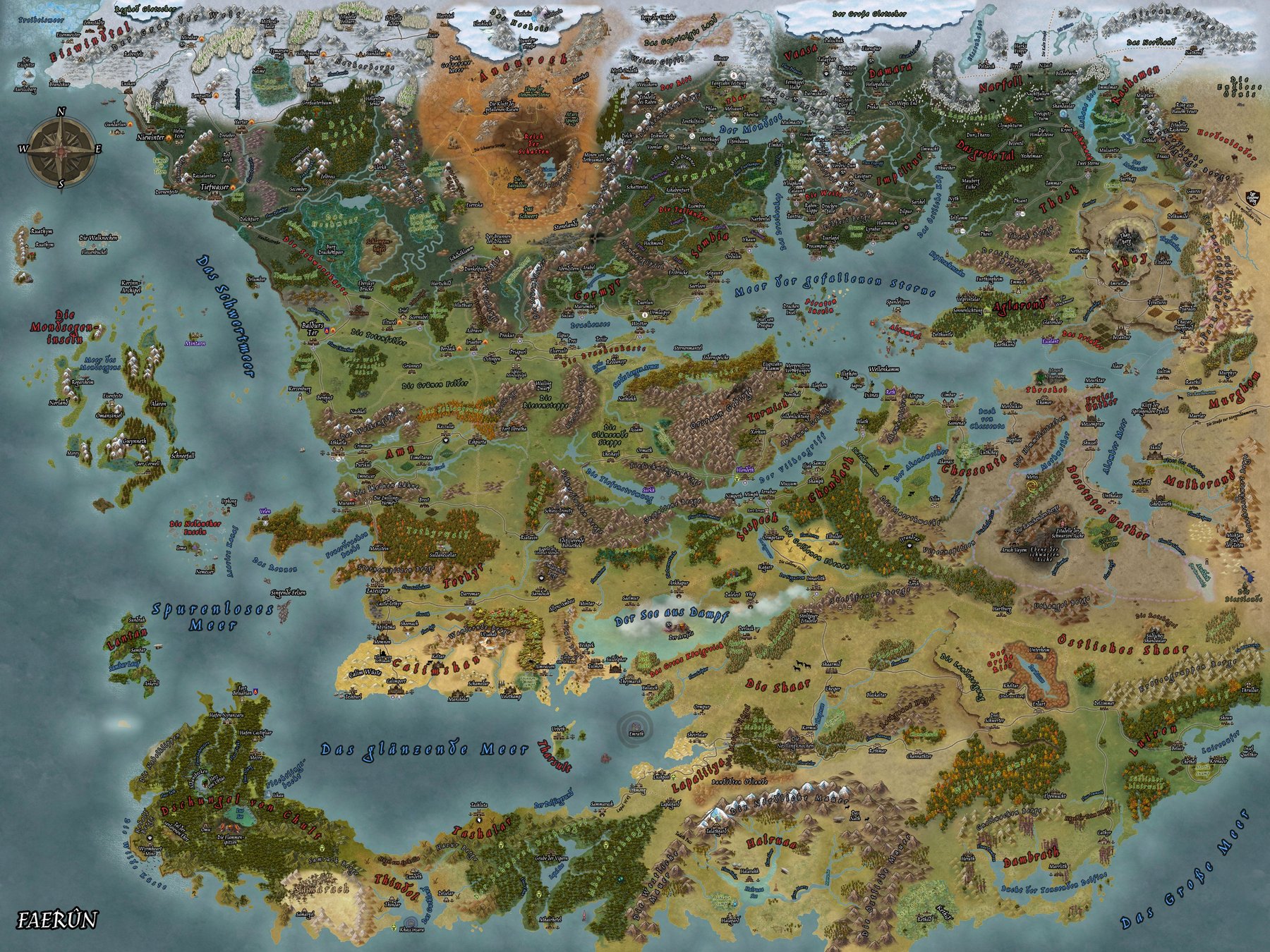 Faerun - Deutsch | Inkarnate - Create Fantasy Maps Online