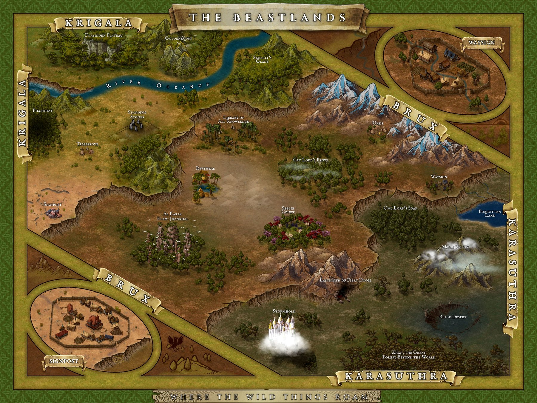 Beastlands (English) | Inkarnate - Create Fantasy Maps Online