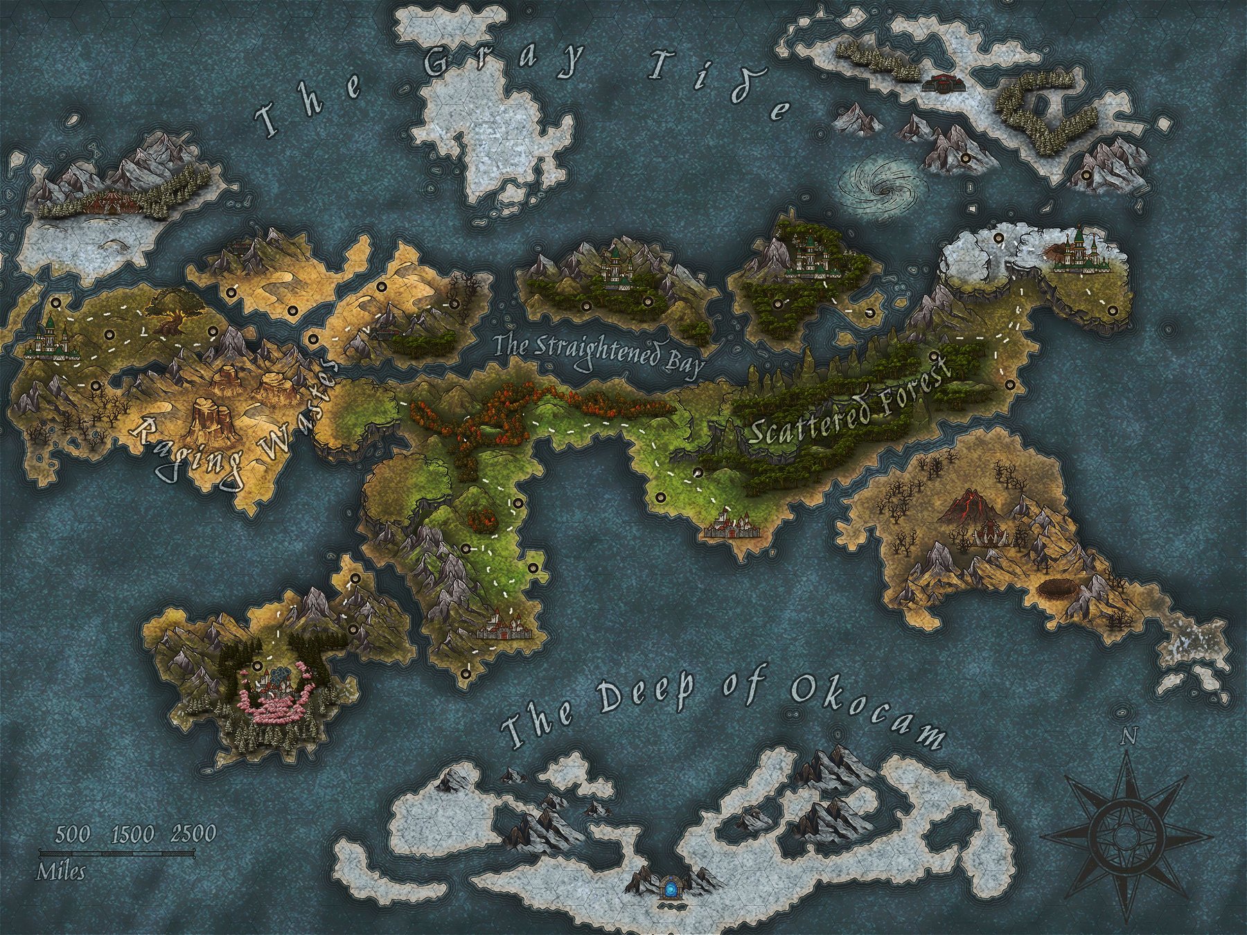 The Evergreen Archipelago (Updated) | Inkarnate - Create Fantasy Maps ...