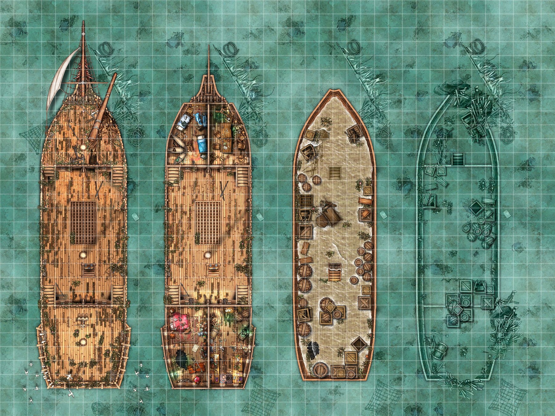 Wreck of the Compass Rose | Inkarnate - Create Fantasy Maps Online