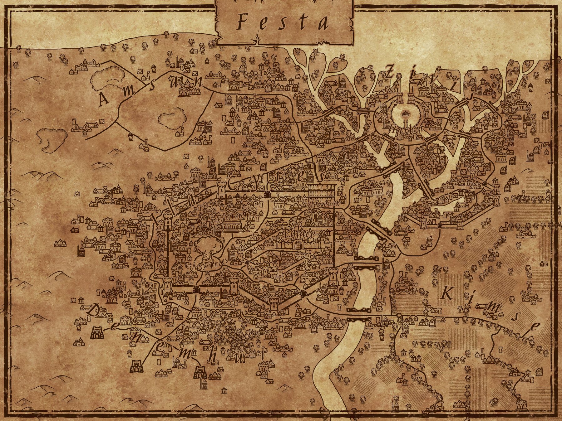 Festa Parchment | Inkarnate - Create Fantasy Maps Online