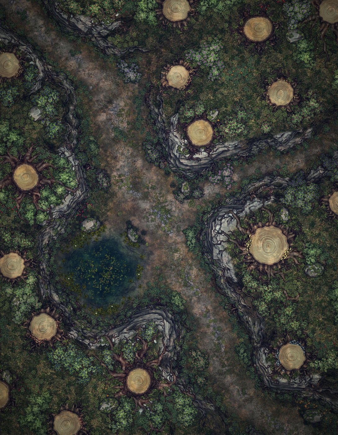 Forest path | Inkarnate - Create Fantasy Maps Online