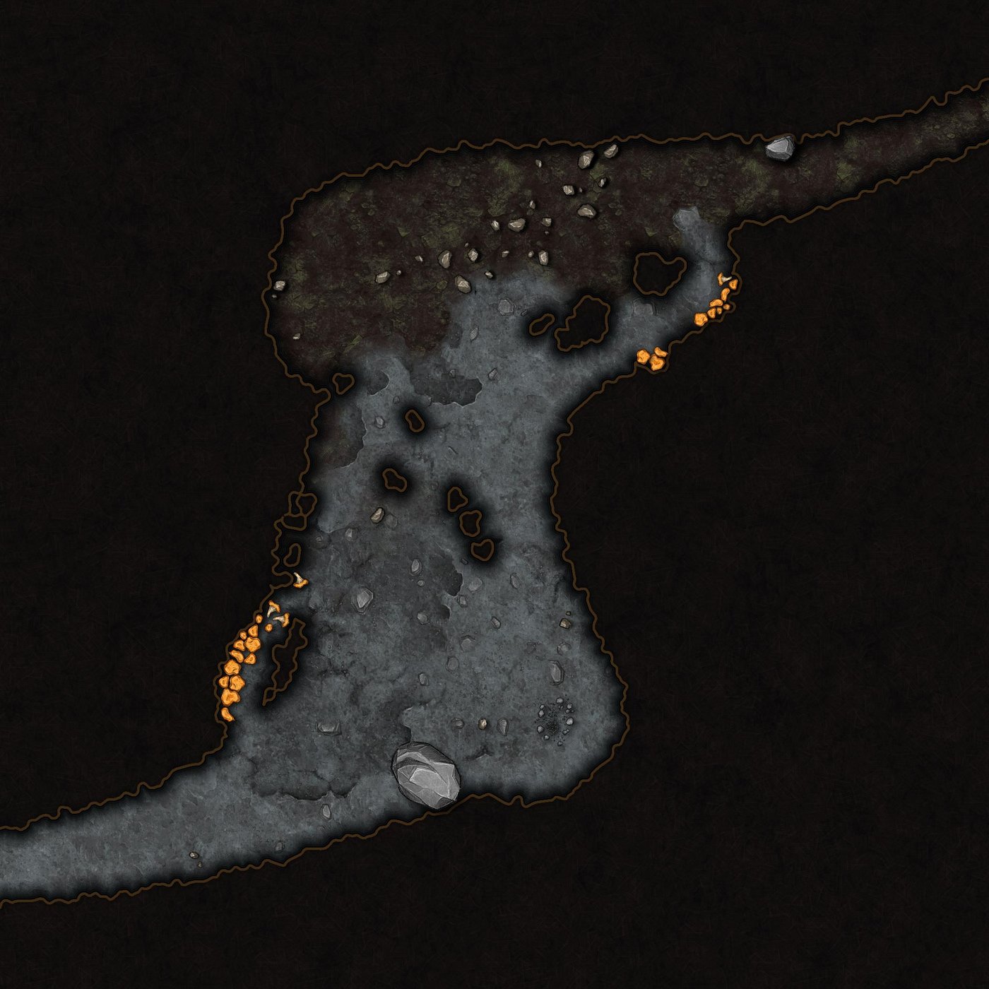 Cave Tunnel Wide Area | Inkarnate - Create Fantasy Maps Online
