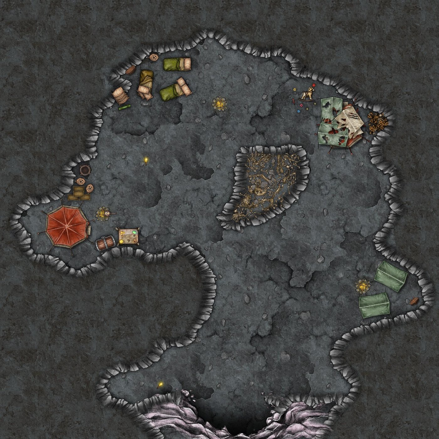 Wyvern Tor: Axe-Biter Cave | Inkarnate - Create Fantasy Maps Online