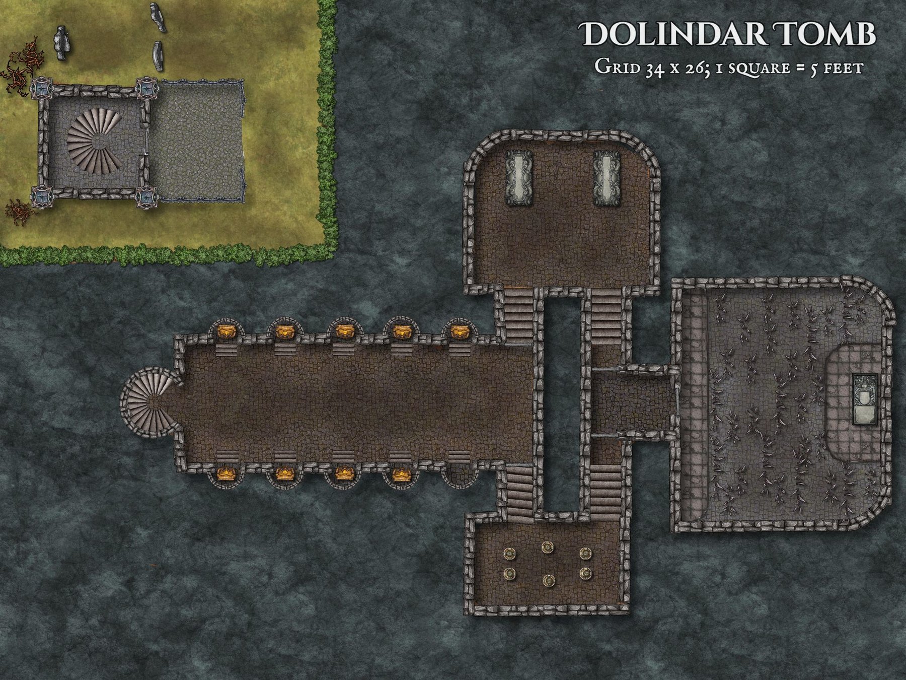 Dolindar Tomb | Inkarnate - Create Fantasy Maps Online