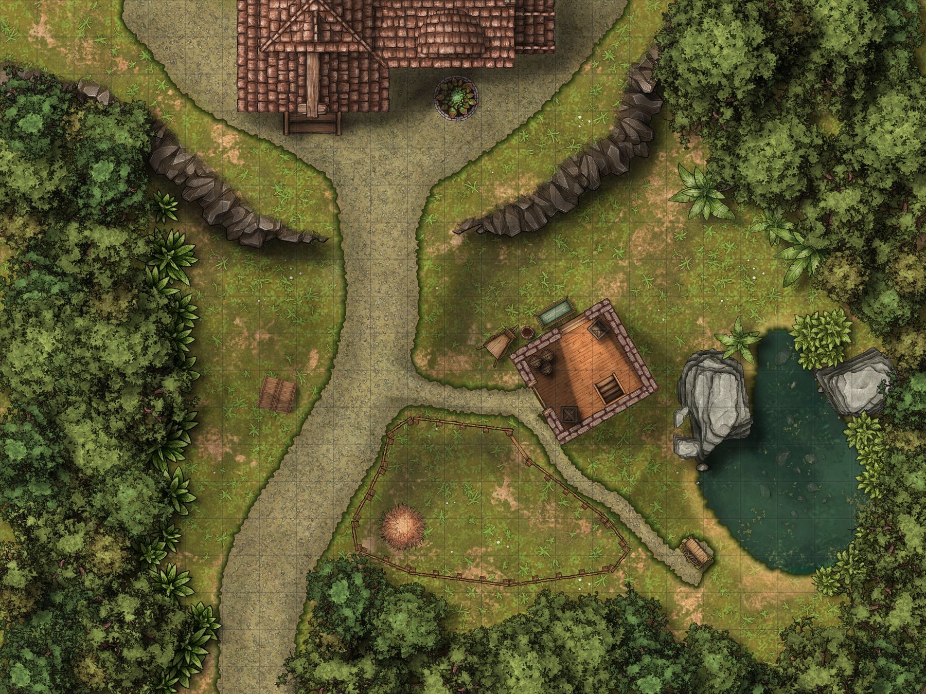 Granny's Cottage- shed uncovered | Inkarnate - Create Fantasy Maps Online